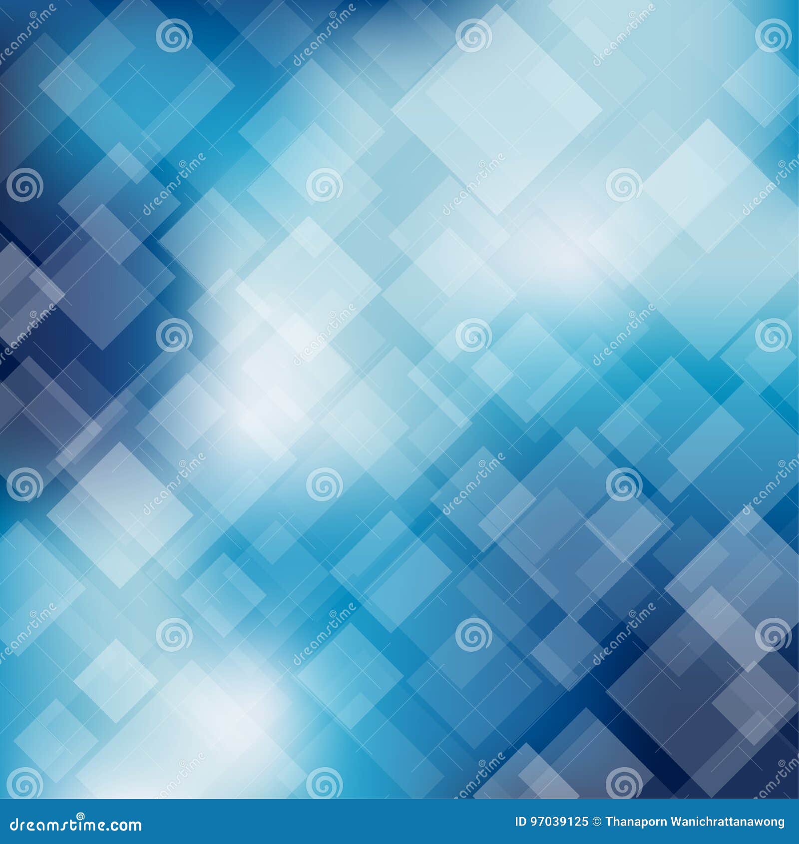 Abstract Blue Transparent Square Background Stock Vector - Illustration ...