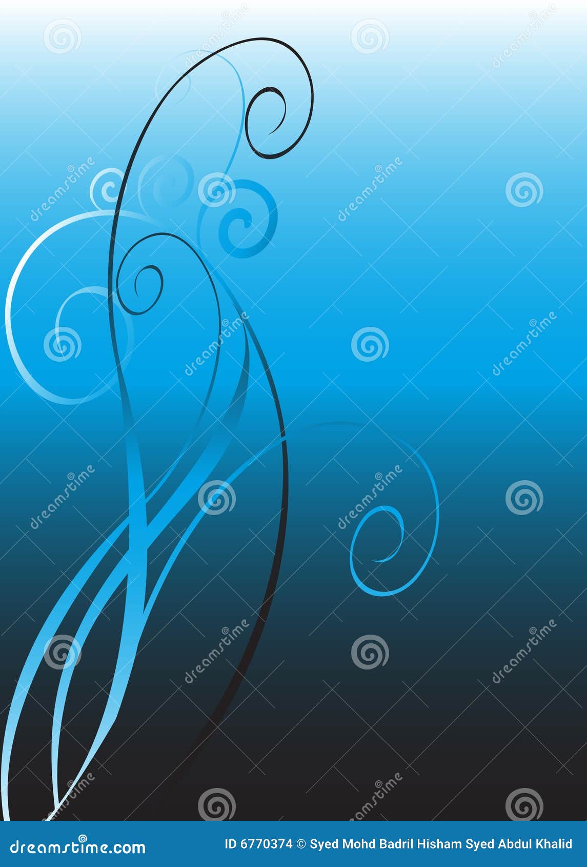 Abstract blue tree stock illustration. Illustration of fantasy - 6770374
