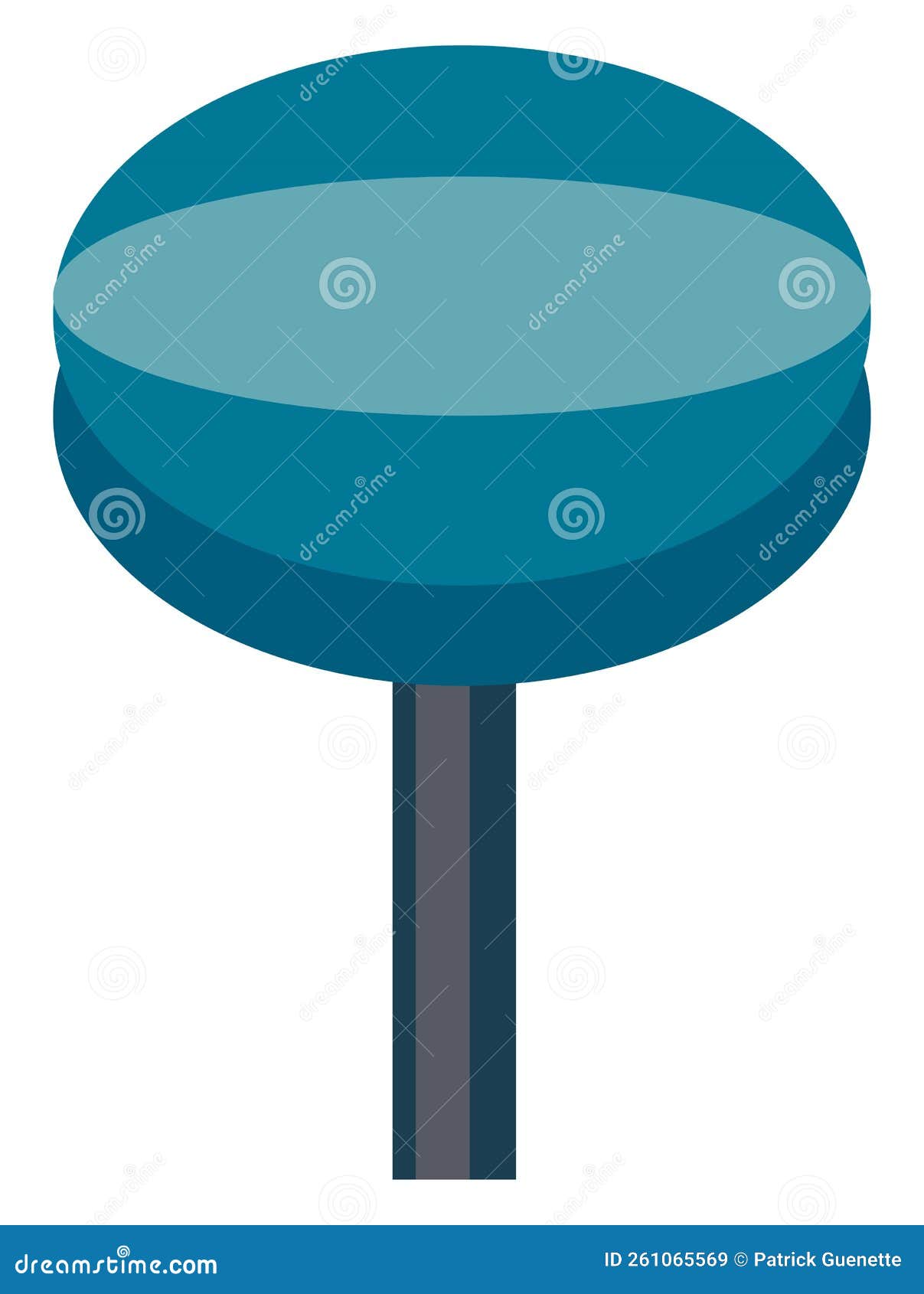 Abstract blue tree, icon stock vector. Illustration of hawaii - 261065569