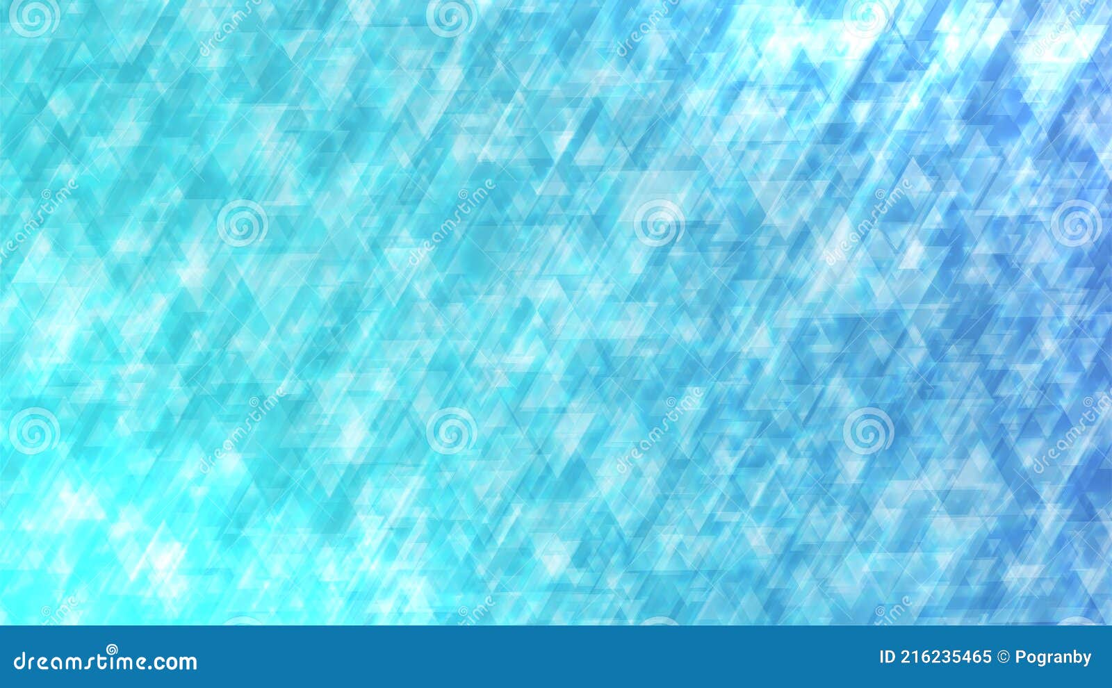 Abstract Blue Triangle Background. Geometric Shape Pattern Stock Vector ...