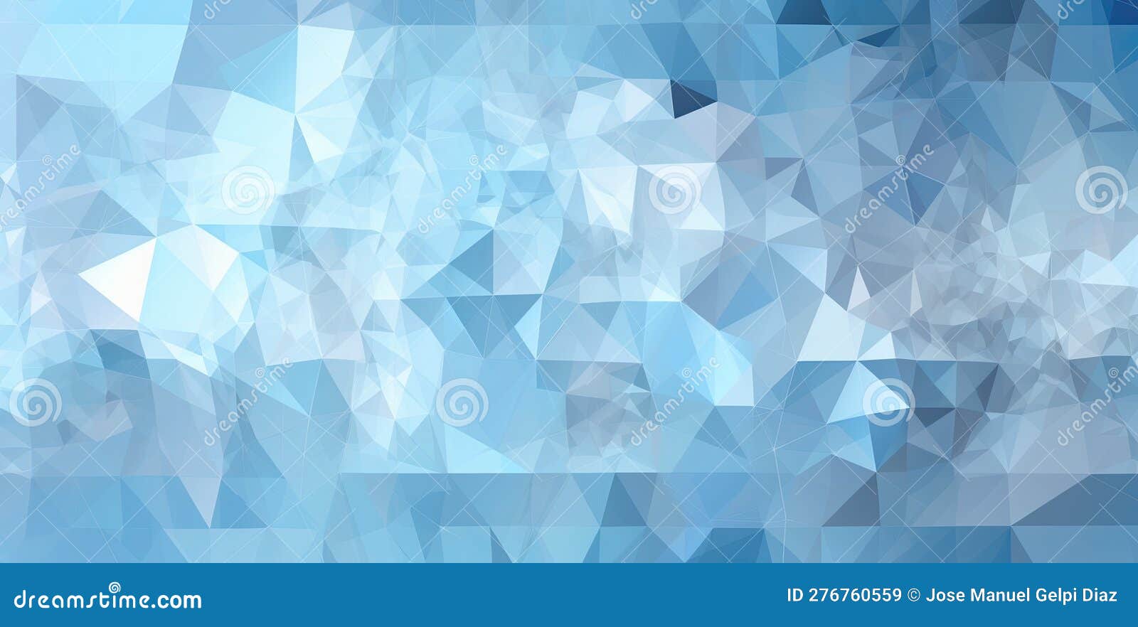 Abstract Blue Triangle Geometrical Background. Generative AI Stock ...