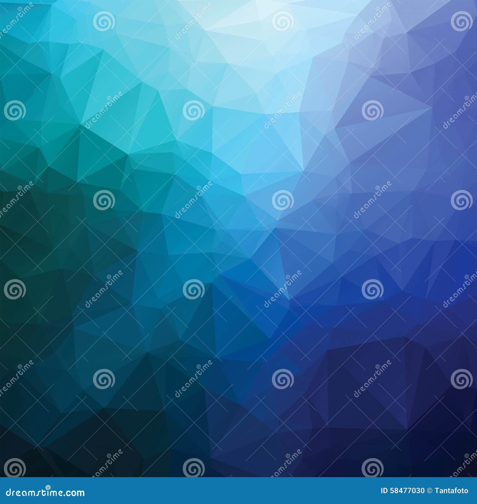 Abstract Blue Triangle Geometrical Background Stock Vector ...