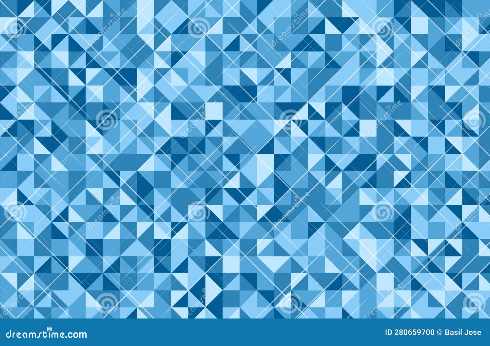 Abstract Blue Triangle with Lines Pattern Stock Vector - Illustration ...
