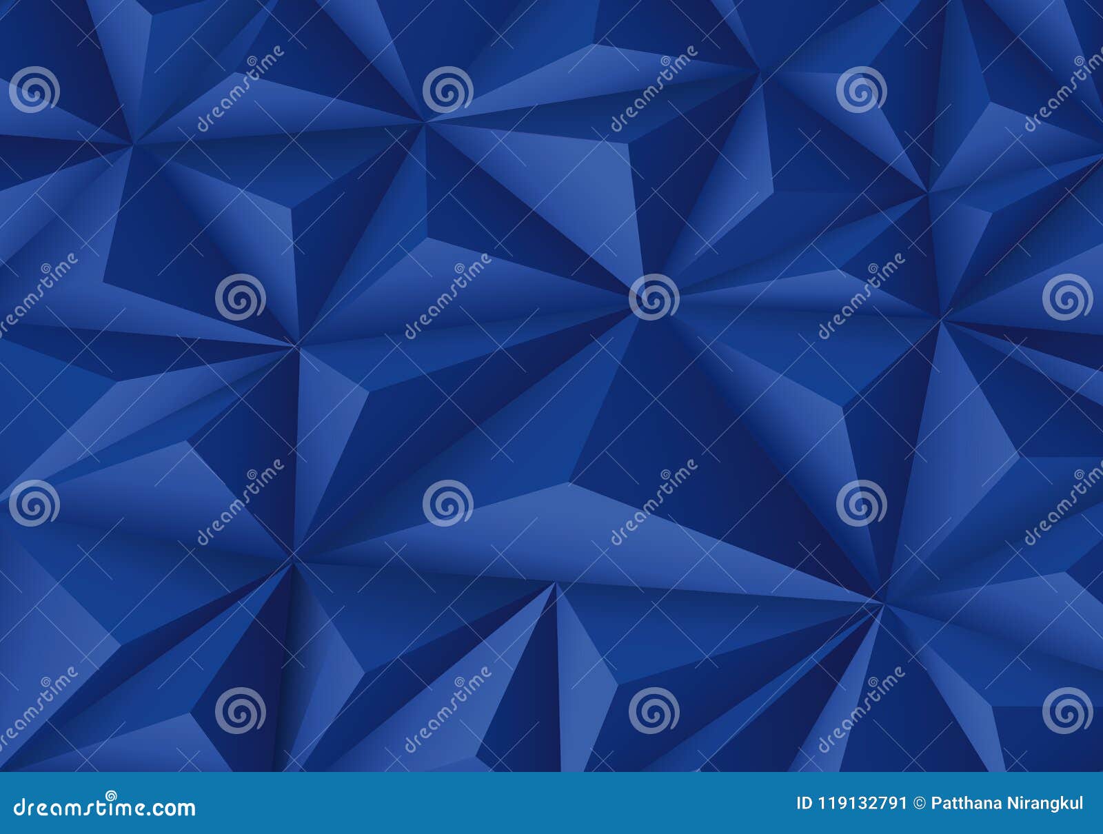 Abstract Blue Triangle Polygon Pattern Luxury Background Vector Stock ...