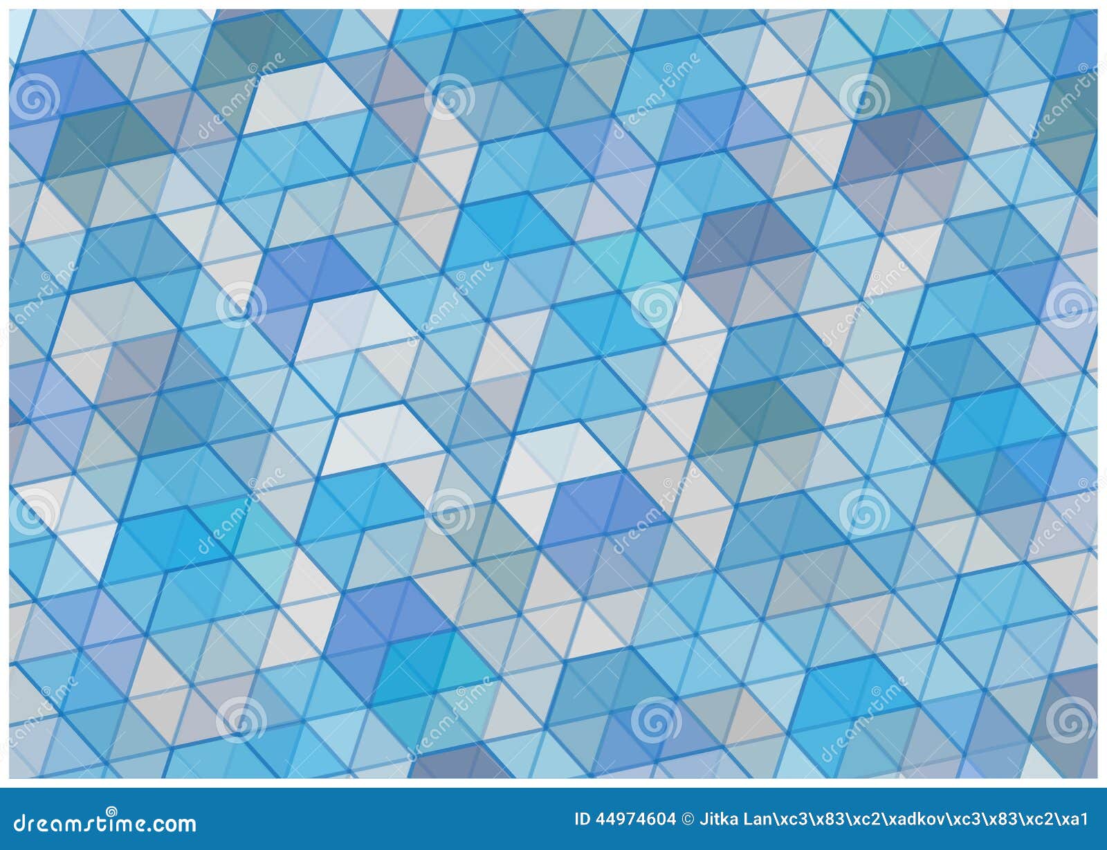 Abstract Blue Triangles Background Stock Illustration - Illustration of ...
