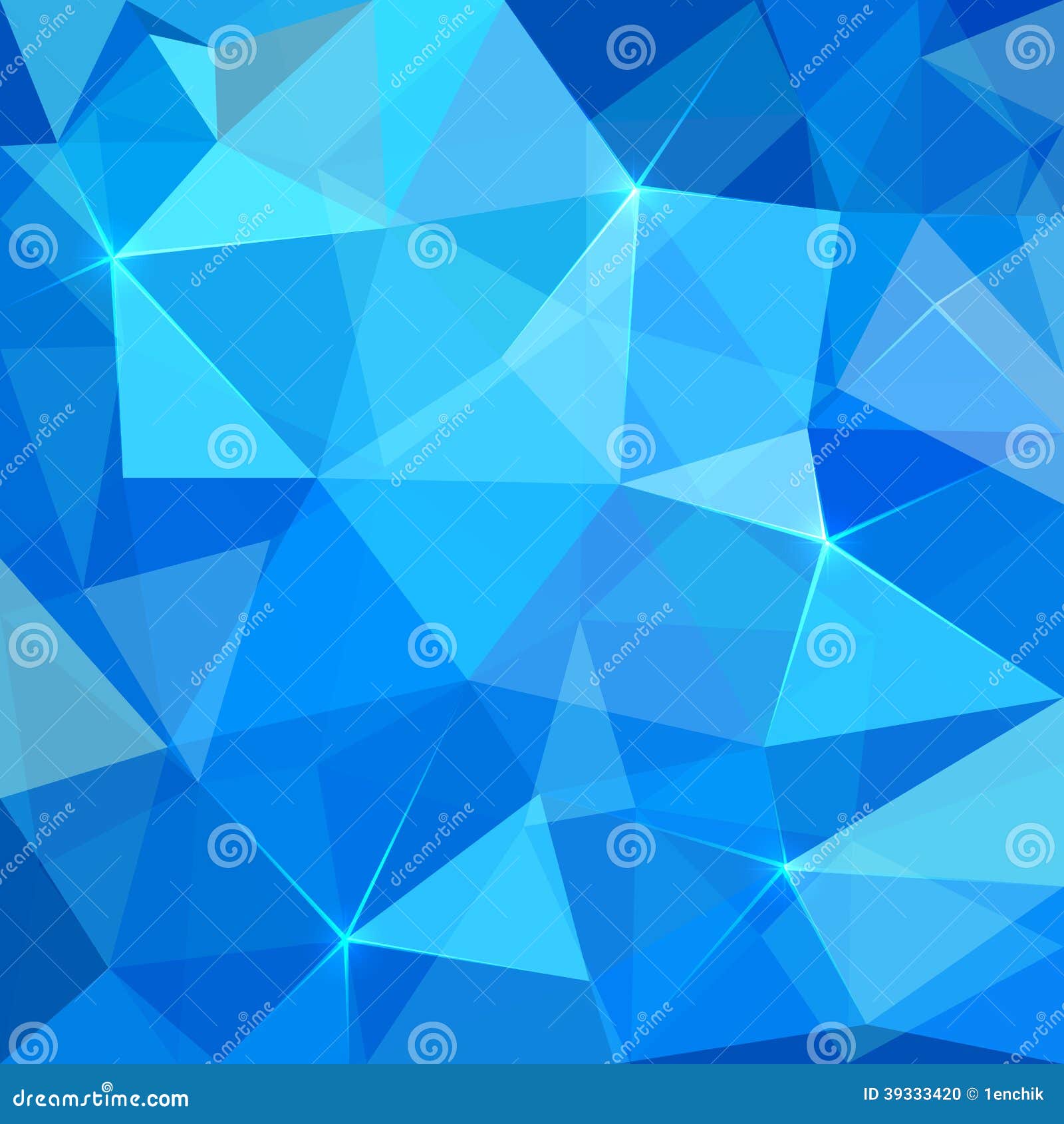 Abstract Blue Triangles Background Stock Illustration - Illustration of contemporary, pattern ...