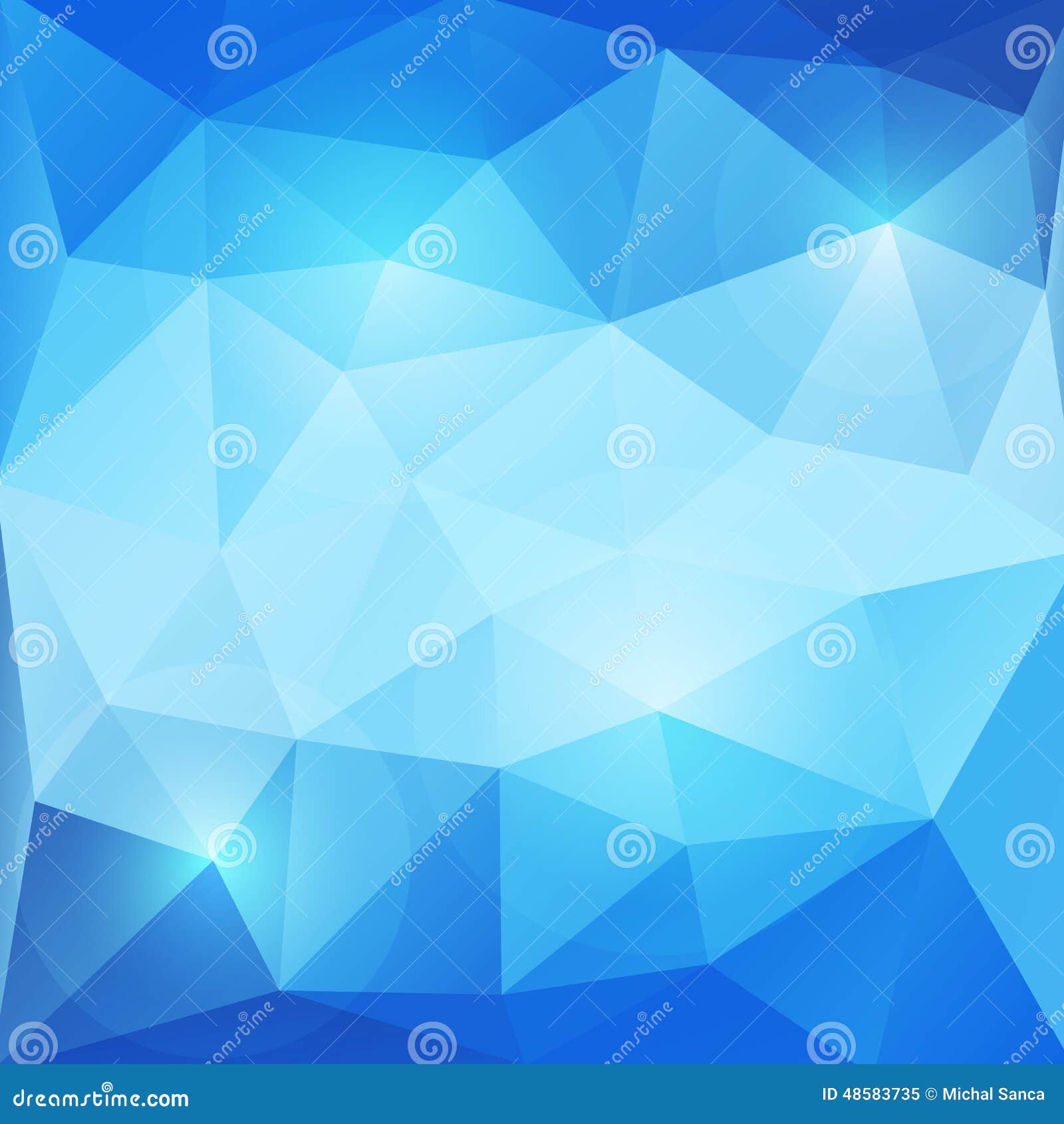 Abstract Blue Triangles Background Stock Vector - Illustration of cold ...