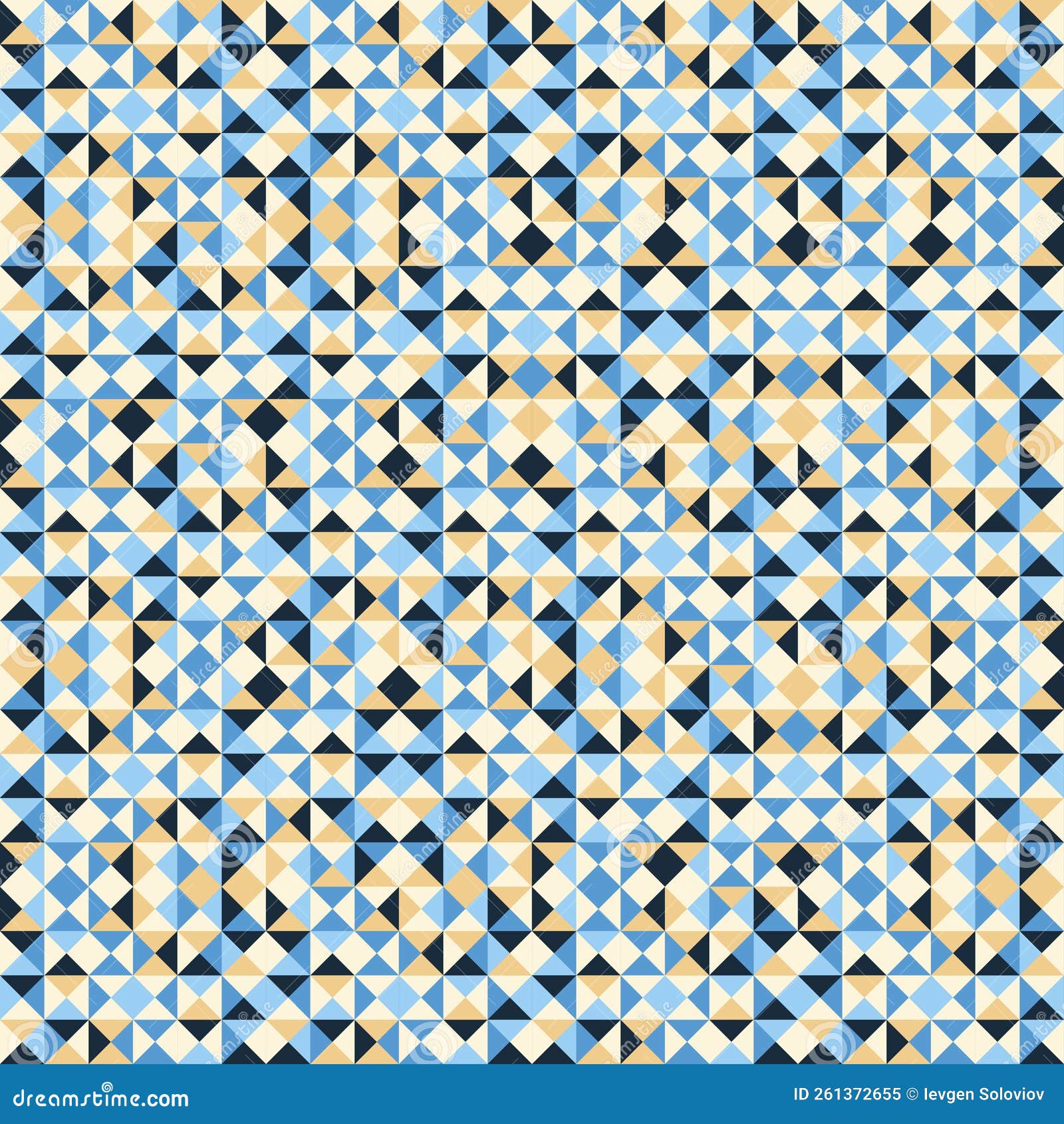 Abstract Blue Triangles Design Pattern Stock Vector - Illustration of ...