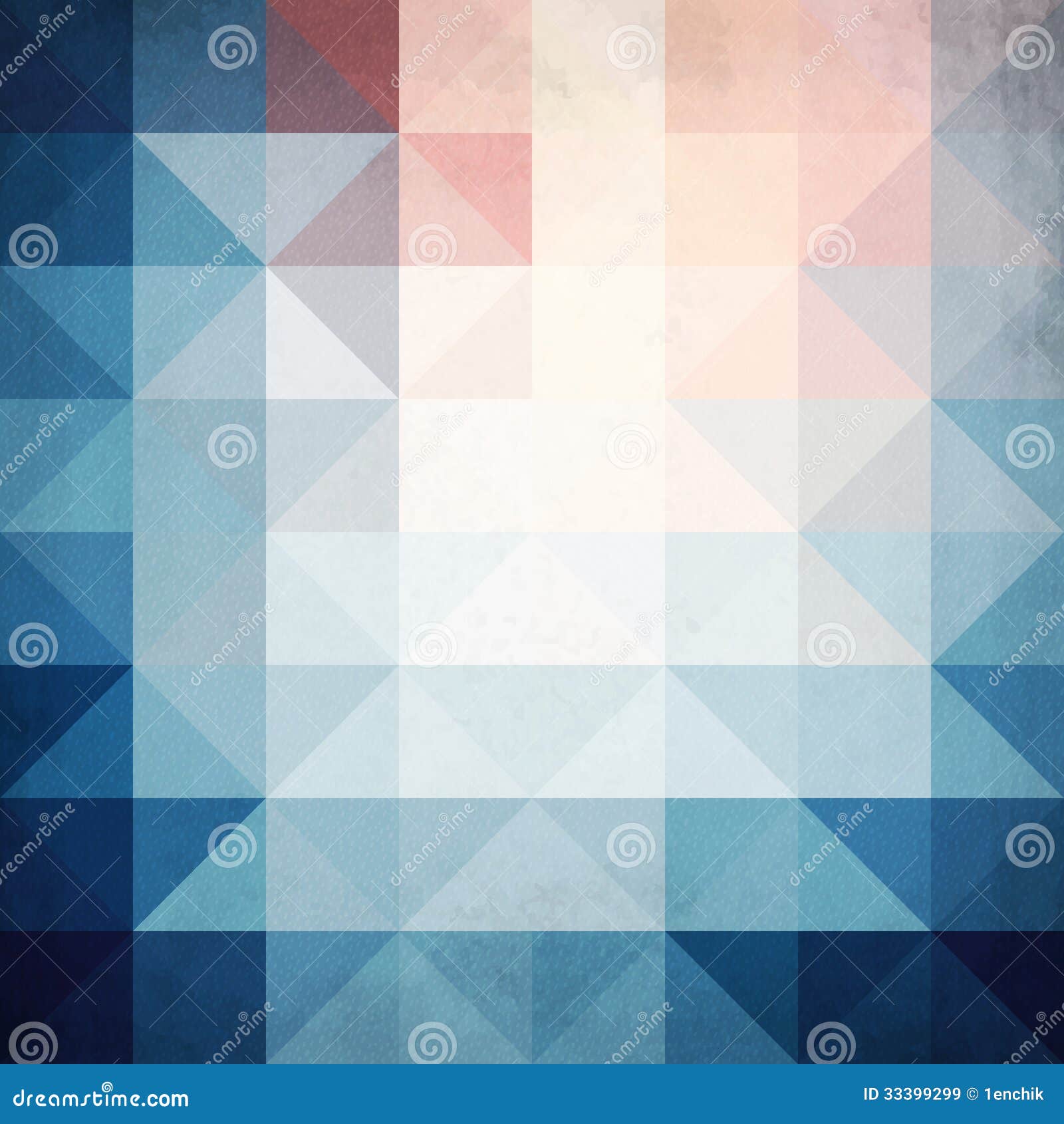 Abstract Blue Triangles Geometry Vector Background Stock Vector ...