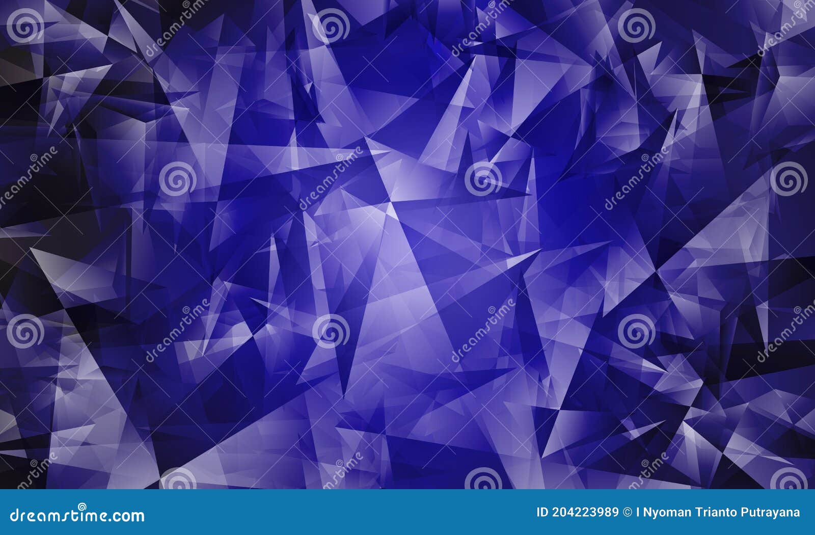 Abstract Blue Triangles Gradient Background Stock Vector - Illustration ...