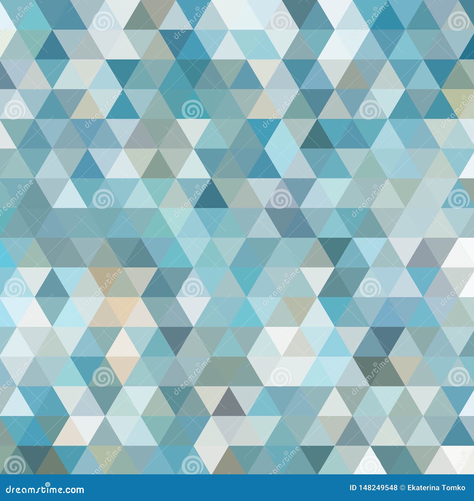 Abstract Blue Triangular Background. Polygonal Style Stock Illustration ...
