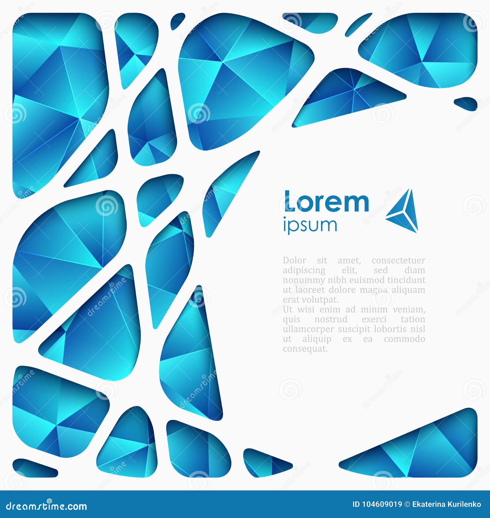 Abstract Network Frame with Triangular Background Stock Vector ...