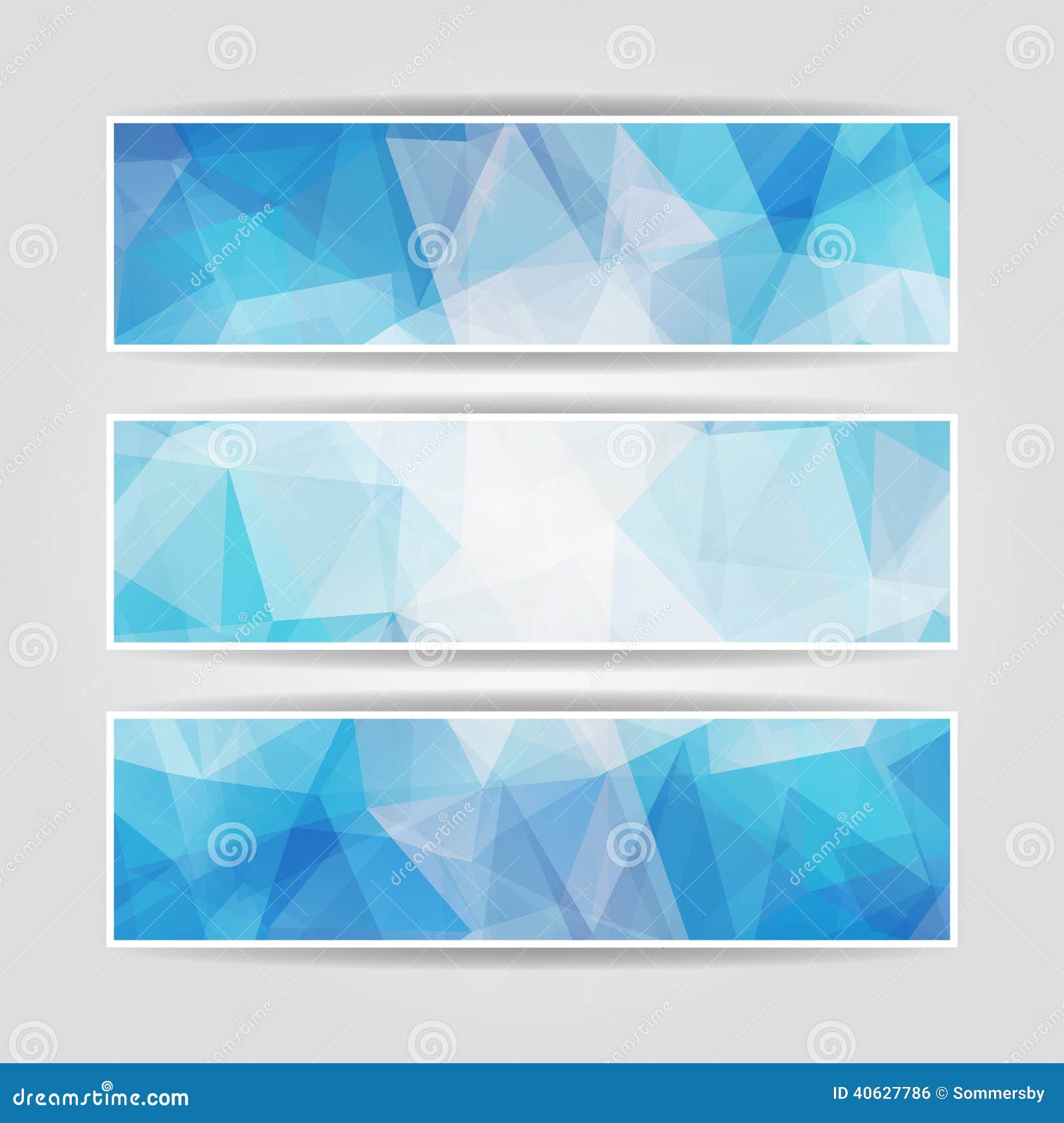 Abstract Blue Triangular Banners Set Stock Vector - Illustration of ... Abstract Blue Triangular Banners Set Stock Vector - Illustration of ...