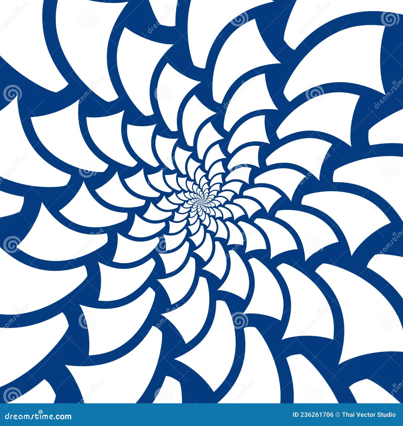 Abstract Blue Twist Shape Pattern Background. Stock Illustration ...