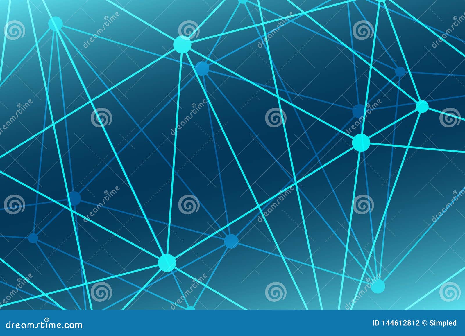 Abstract Blue Vector Background. Triangle Network Pattern. Illustration ...