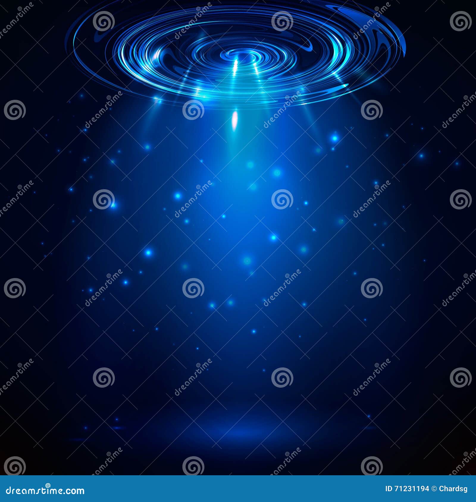 Abstract Blue Vector Background. Vector Glowing Light Stock Vector ...