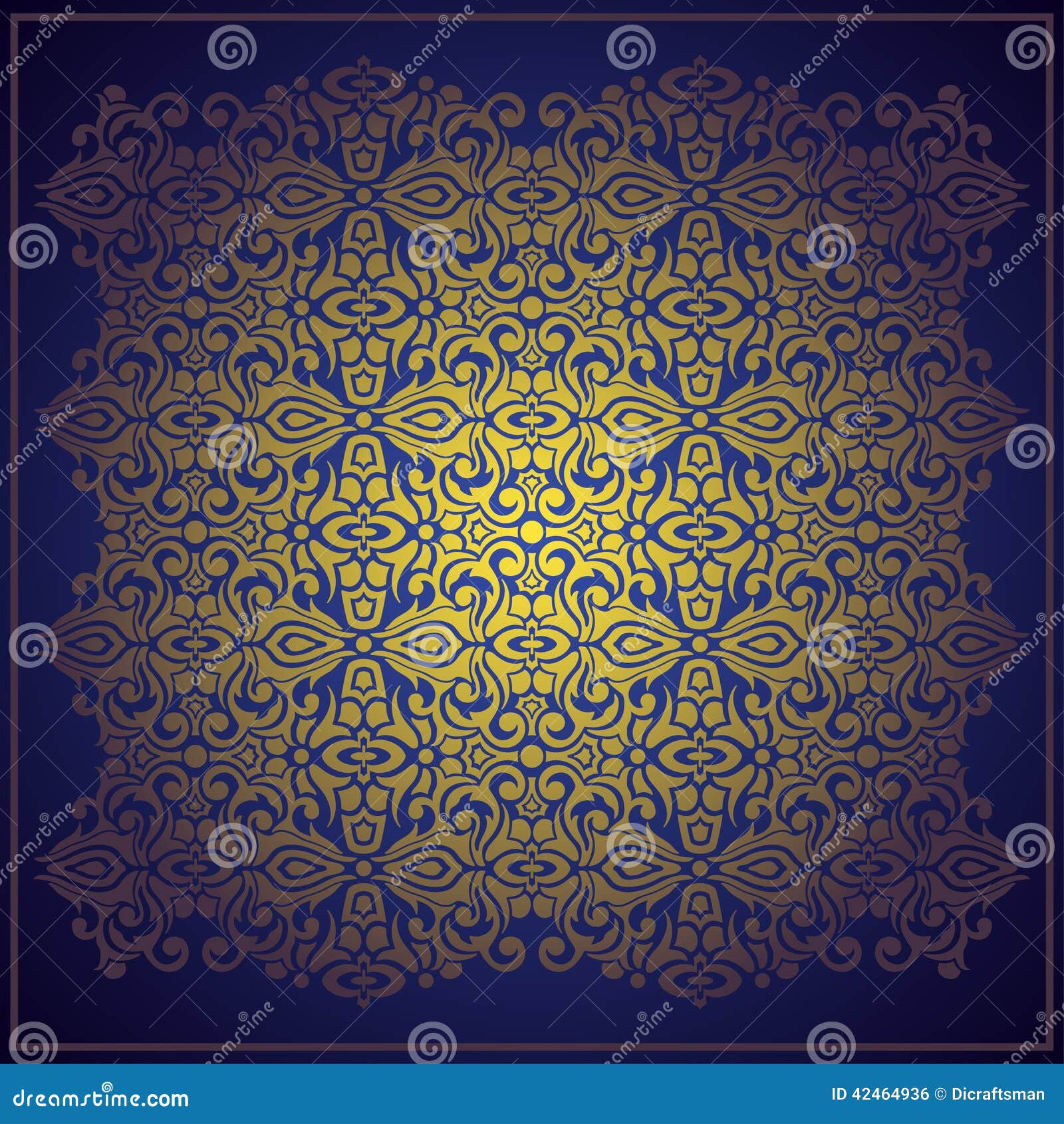 Abstract Blue Vector Baroque Background Stock Vector - Illustration of ...