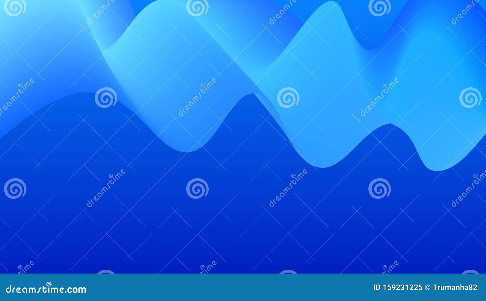 Vector Dynamic Blue Vibrant Flow for Abstract Background Stock Vector ...