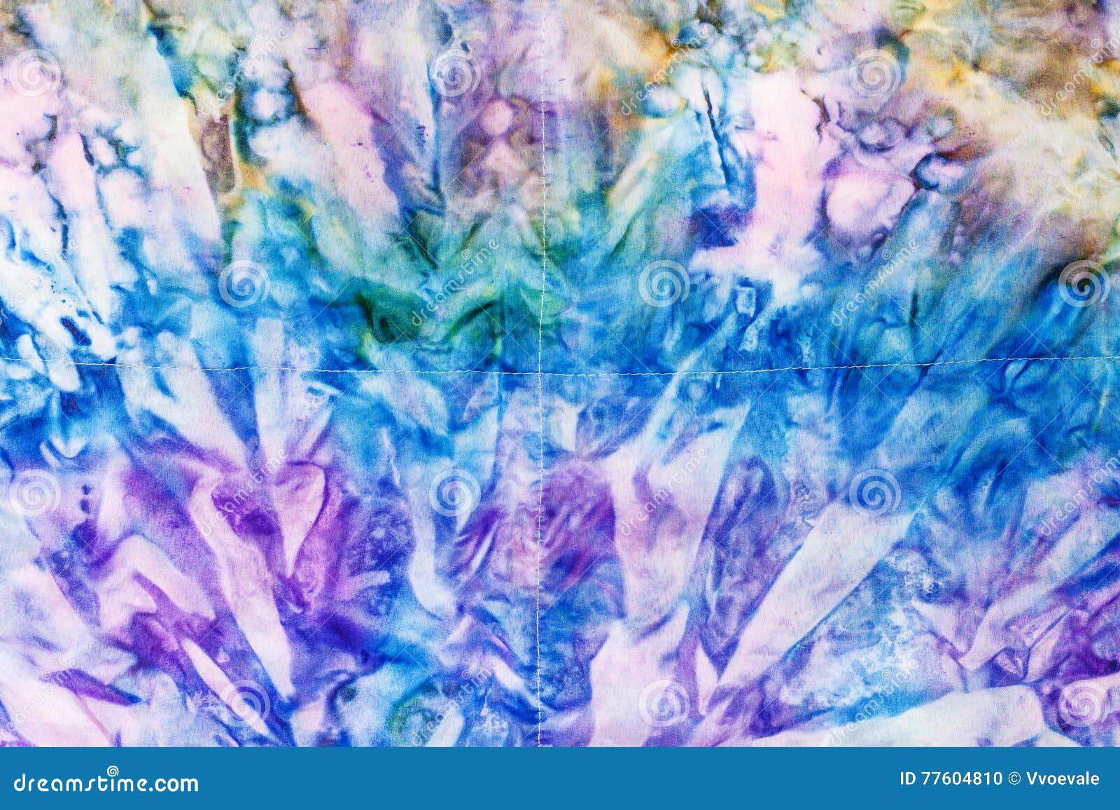 Abstract Blue and Violet Colored Stitched Batik Stock Illustration ...