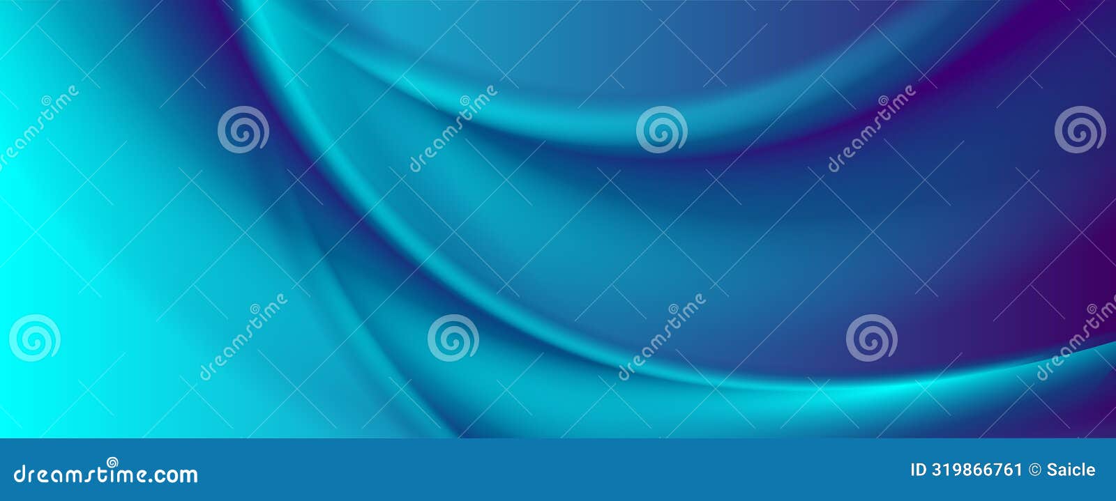 Abstract Blue and Violet Smooth Blurred Waves Elegant Background Stock ...