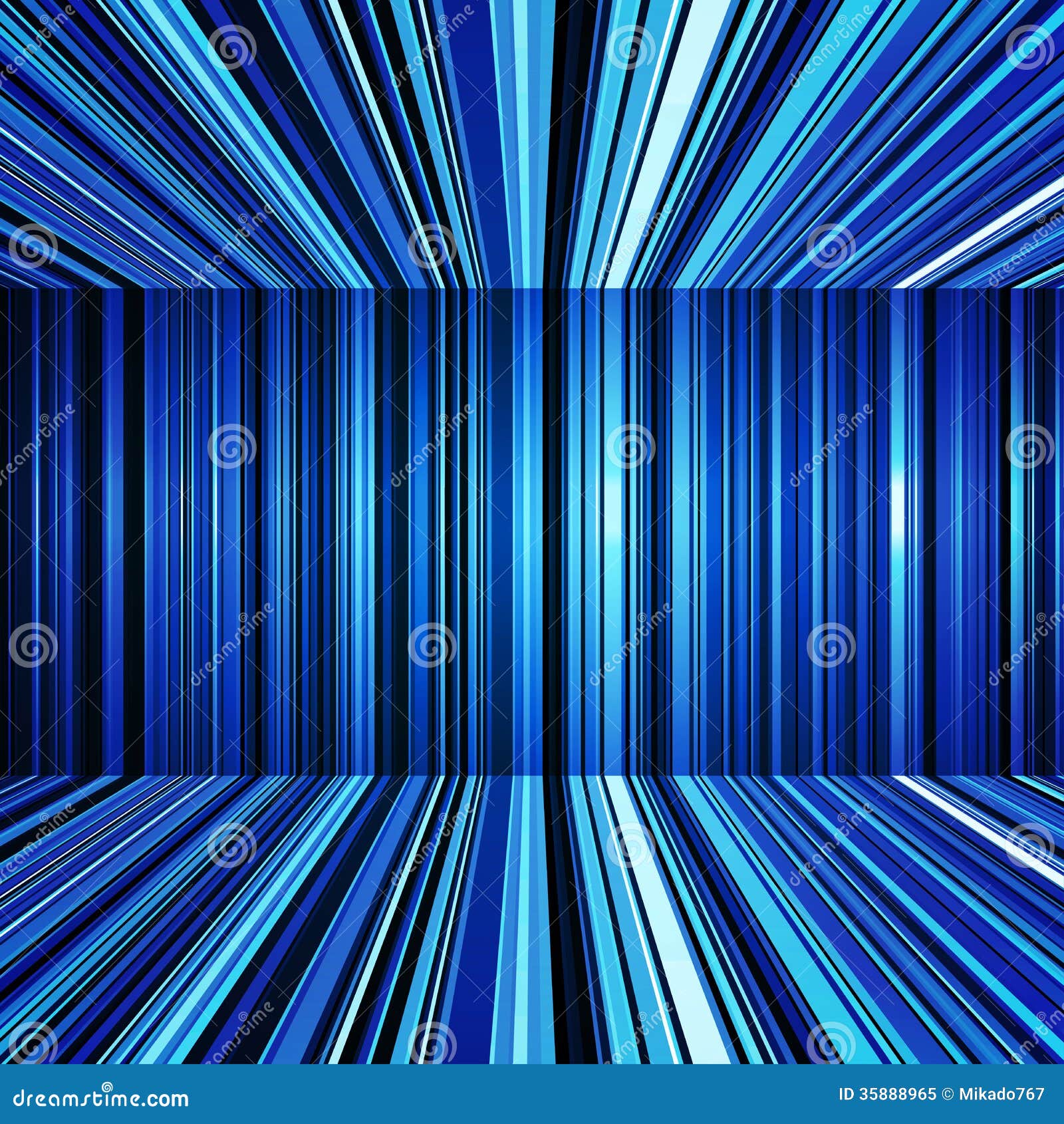 Abstract Blue Warped Stripes Background Stock Vector - Illustration of ...