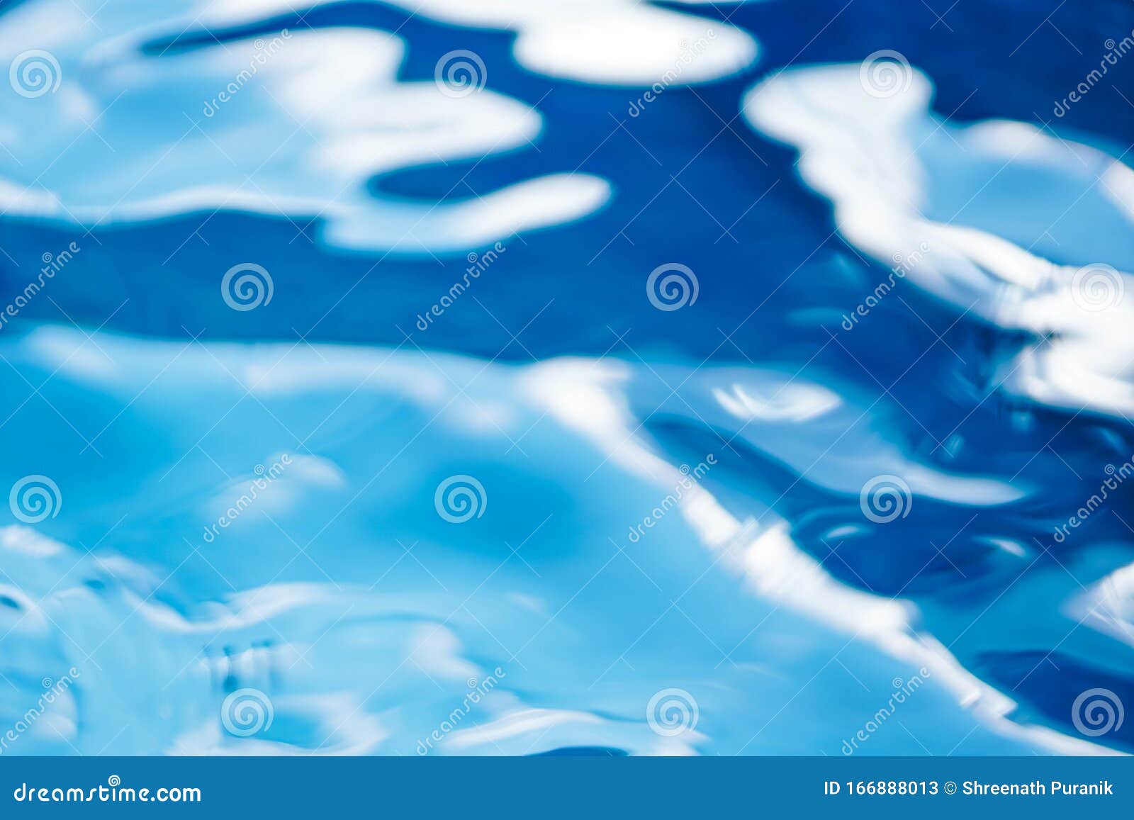 Abstract Blue Water Background Stock Image - Image of cloudy, light ...