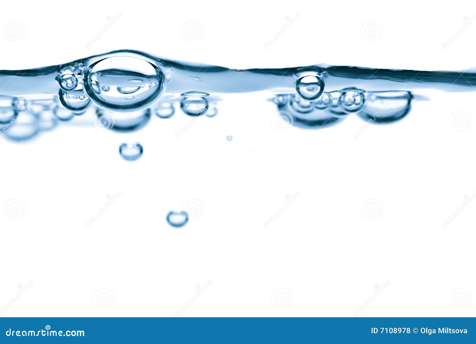 Abstract Blue Water Bubbles Background Stock Photo - Image of aqua ...