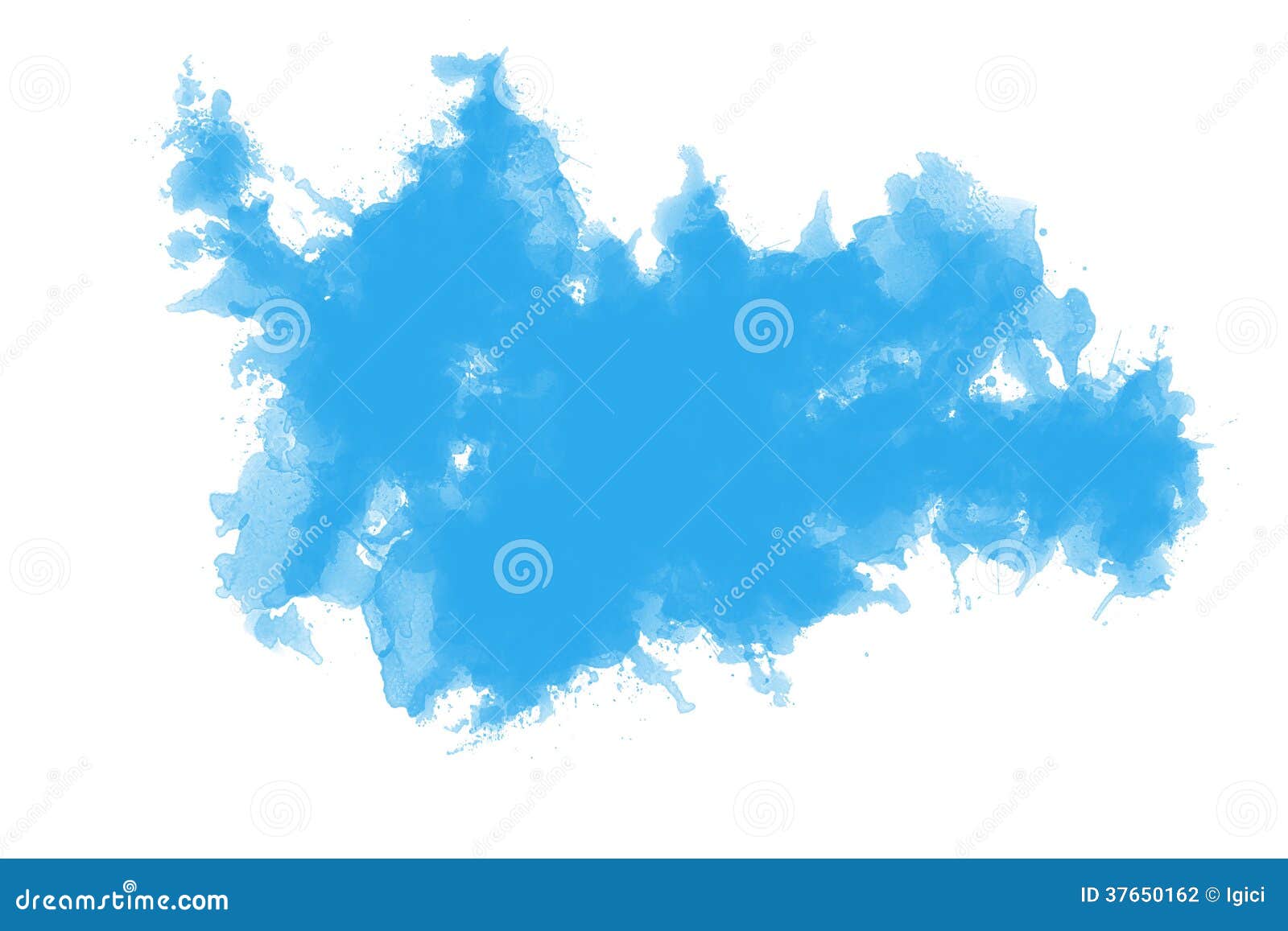 Abstract Blue Water Color Background Stock Illustration - Illustration ...