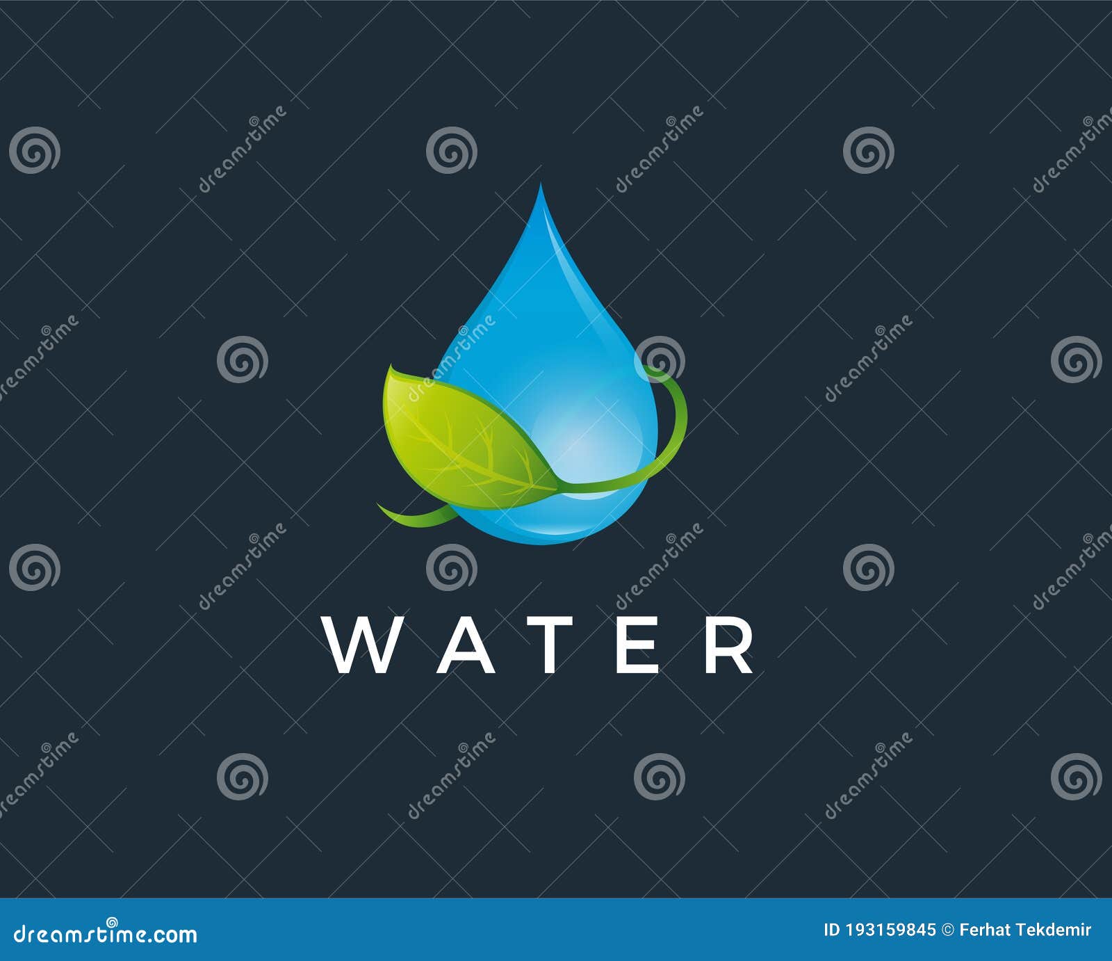 Minimal Water Logo Template - Vector Illustration Stock Vector ...