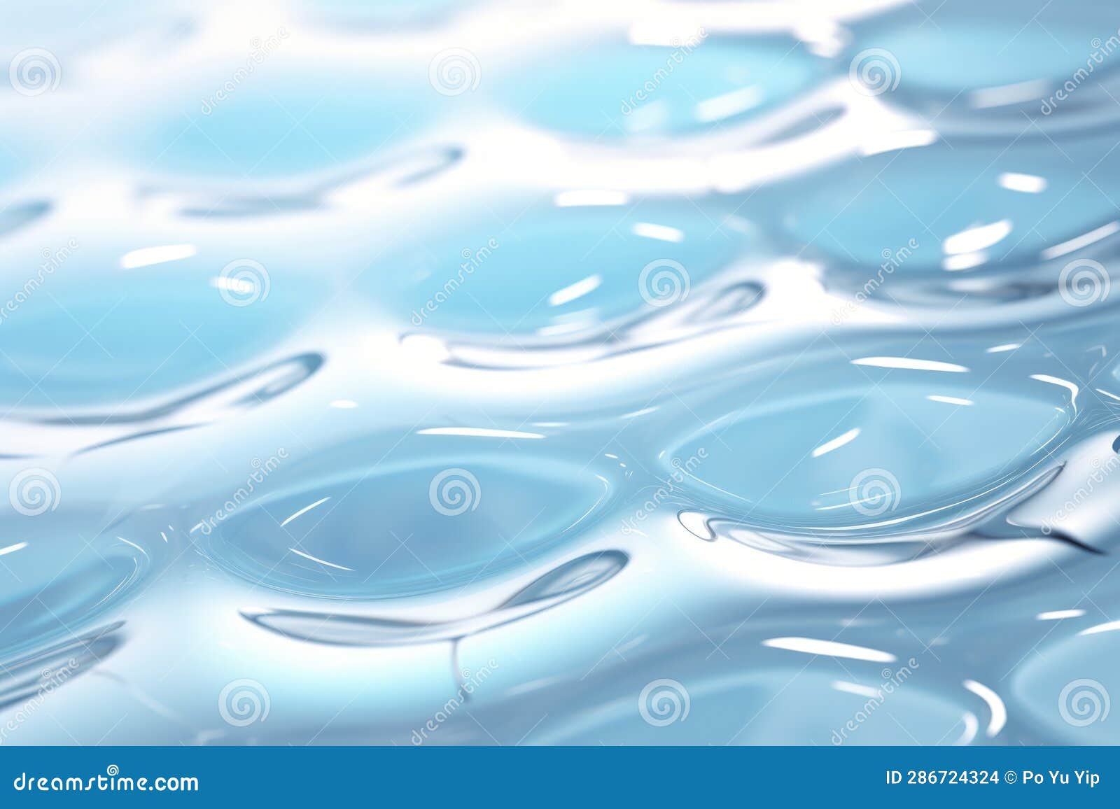 Abstract Blue Water Flow Background Stock Illustration - Illustration ...
