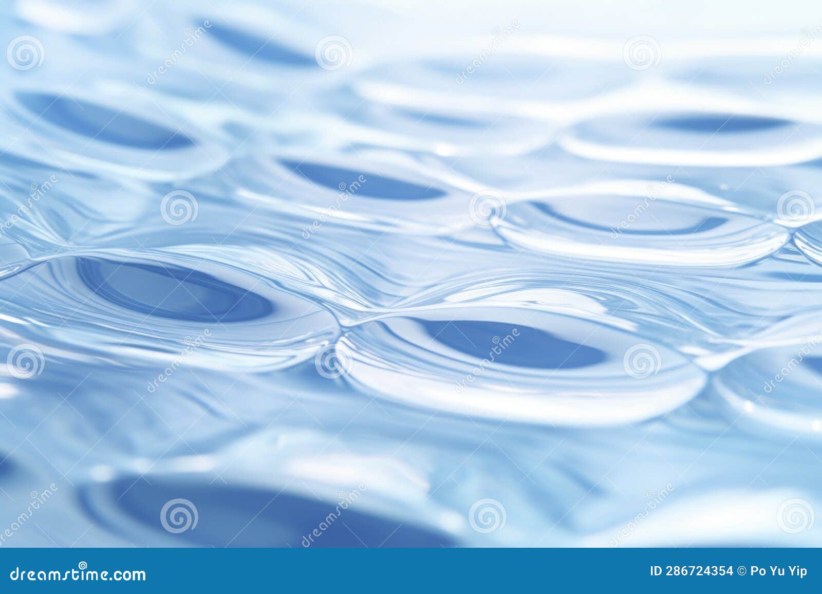 Abstract Blue Water Flow Background Stock Illustration - Illustration ...