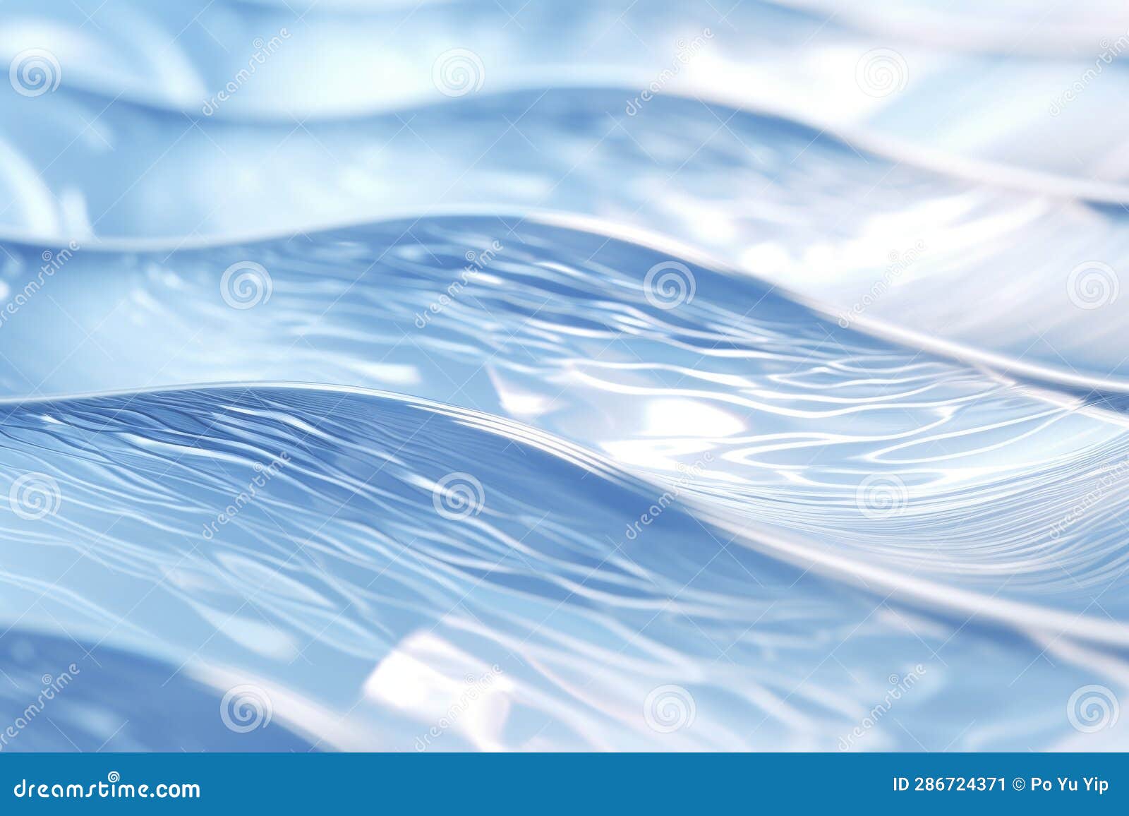 Abstract Blue Water Flow Background Stock Illustration - Illustration ...