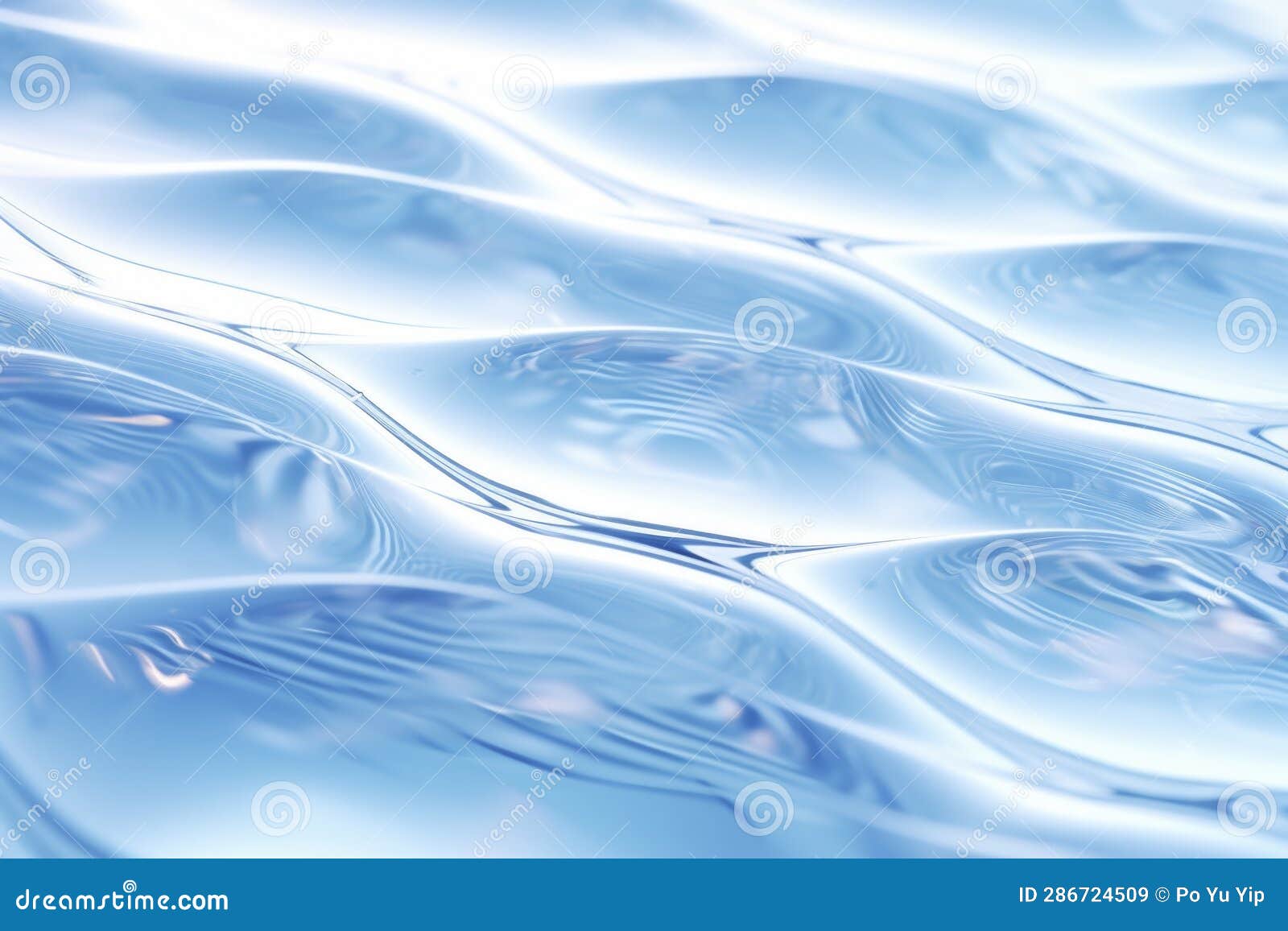 Abstract Blue Water Flow Background Stock Illustration - Illustration ...