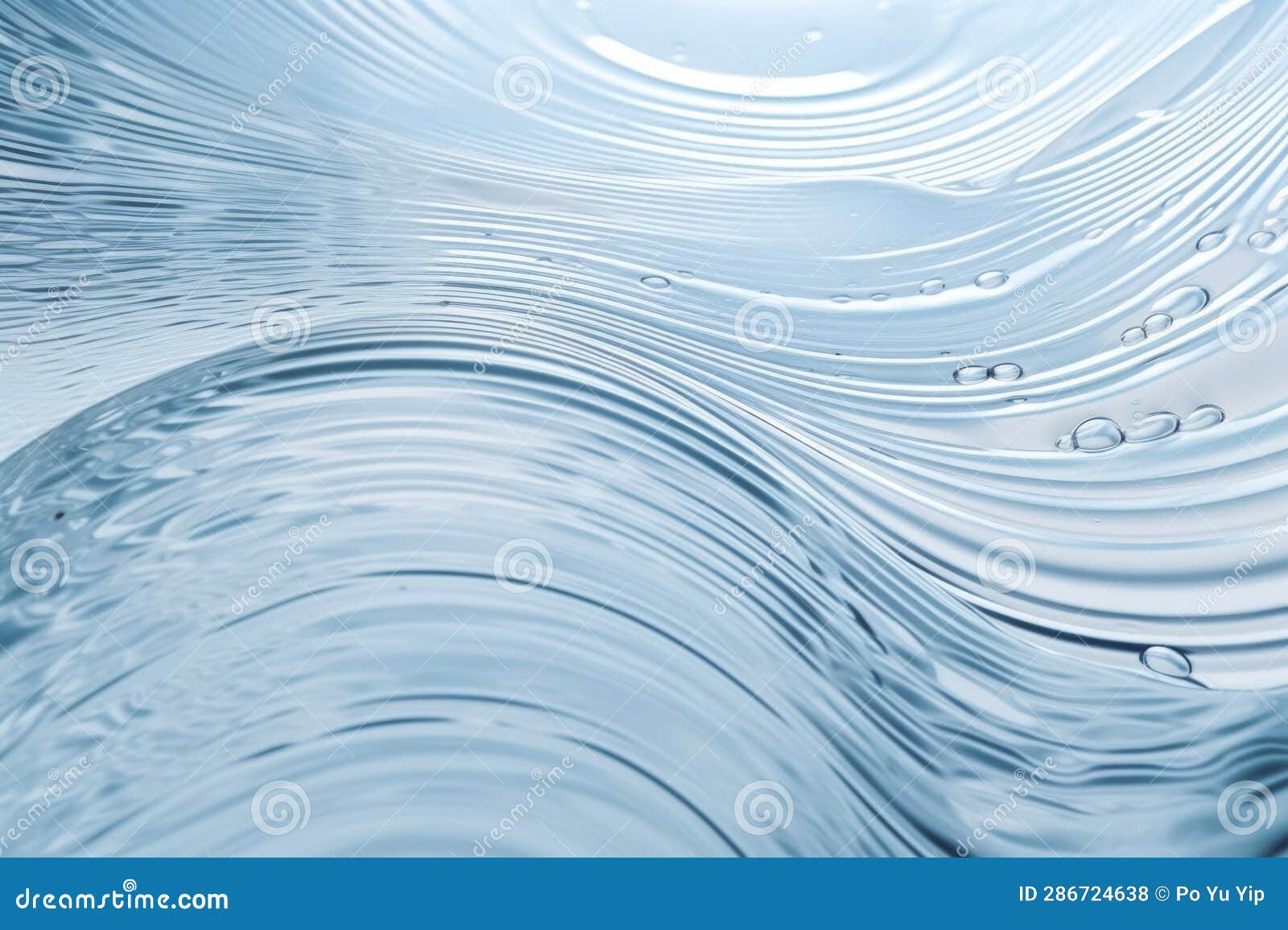 Abstract Blue Water Flow Background Stock Illustration - Illustration ...