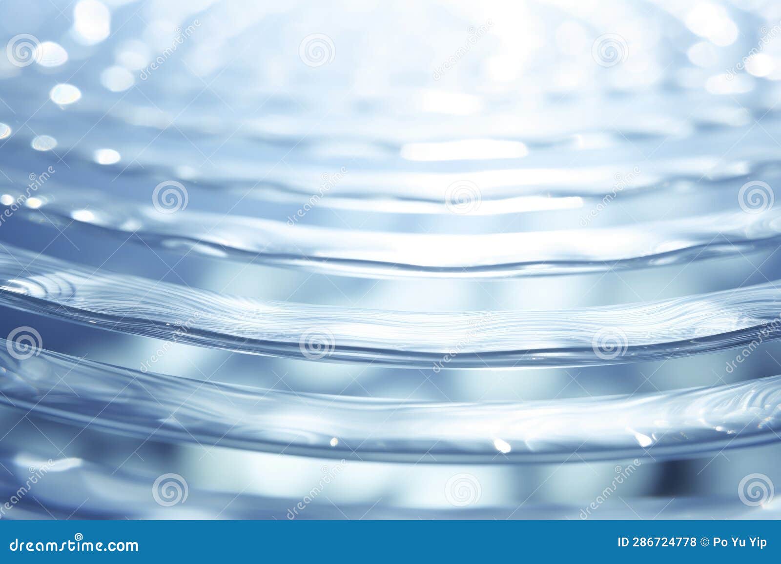 Abstract Blue Water Flow Background Stock Illustration - Illustration ...