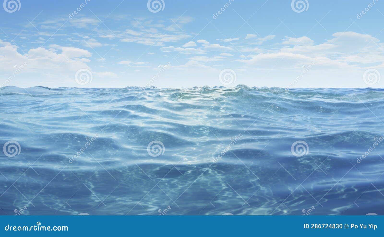 Abstract Ocean Water Flow Background Stock Illustration - Illustration ...