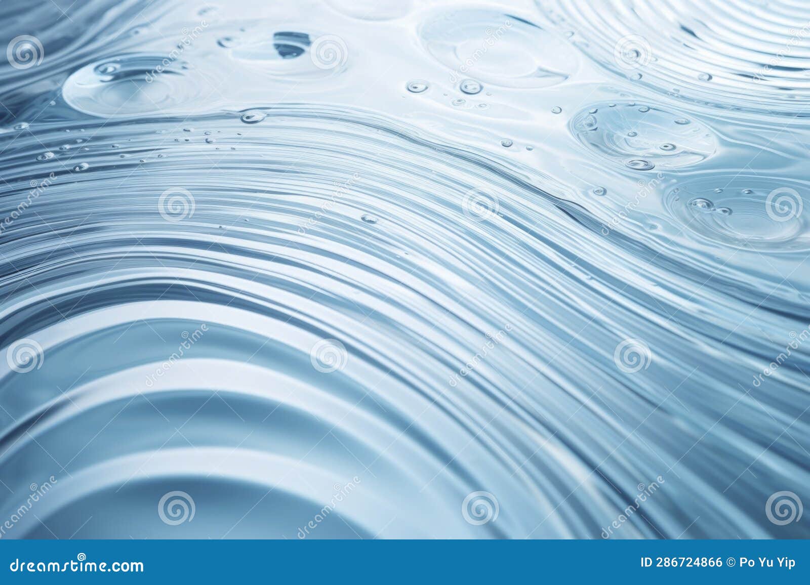 Abstract Blue Water Flow Background Stock Illustration - Illustration ...
