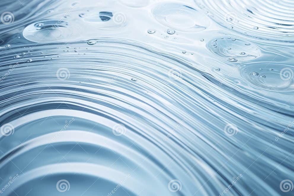 Abstract Blue Water Flow Background Stock Illustration - Illustration ...