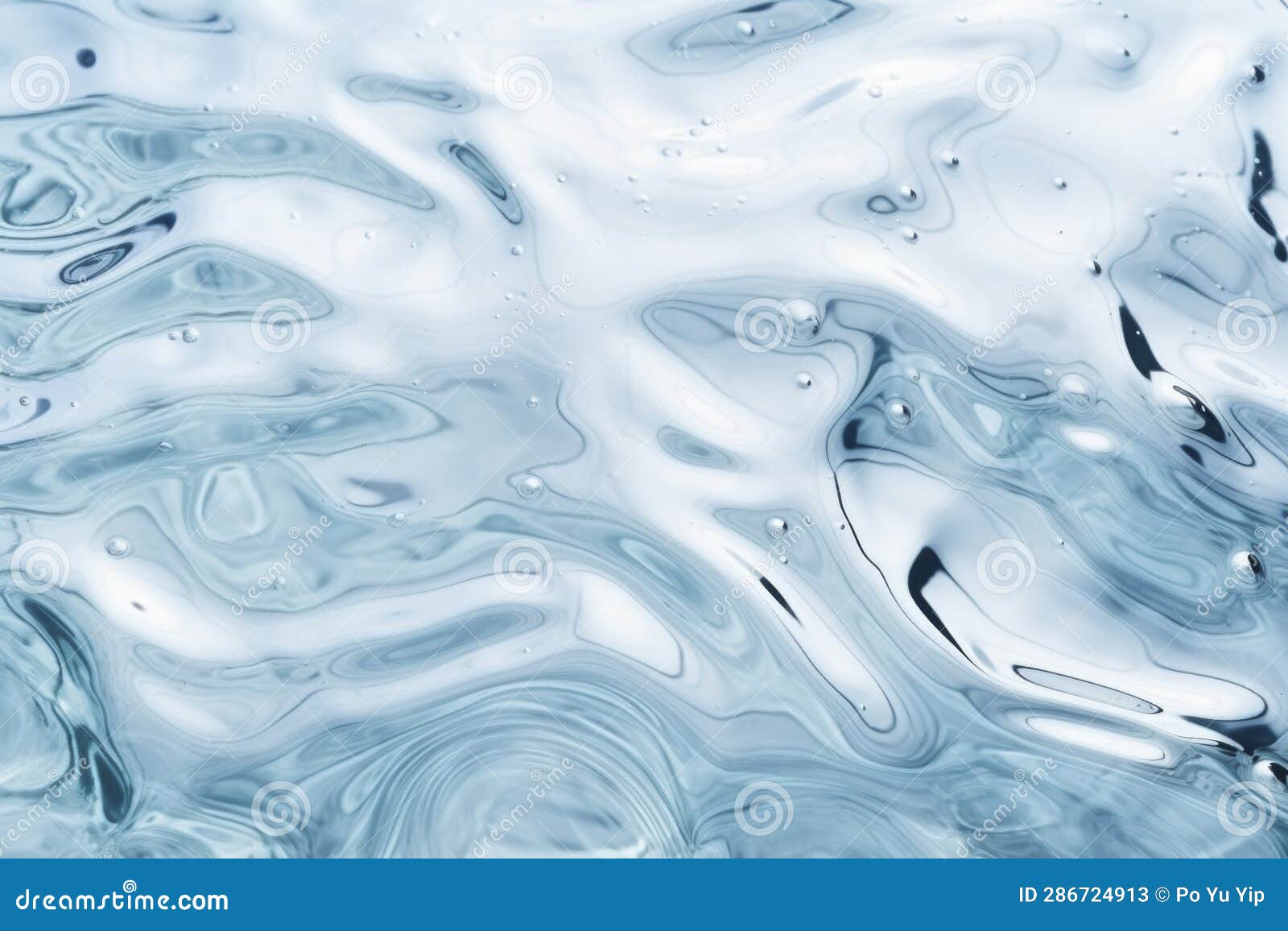 Abstract Blue Water Flow Background Stock Illustration - Illustration ...