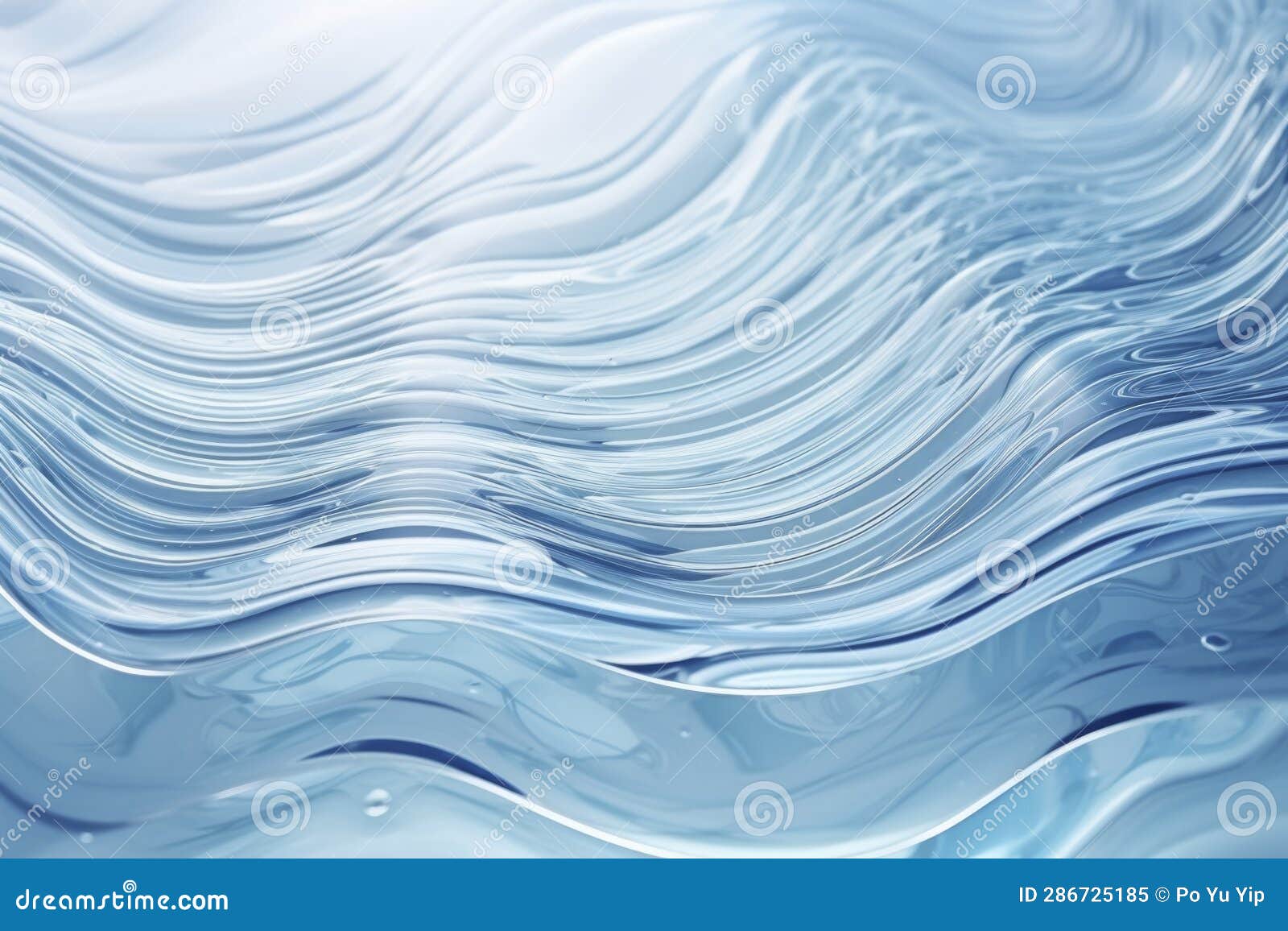 Abstract Blue Water Flow Background Stock Illustration - Illustration ...