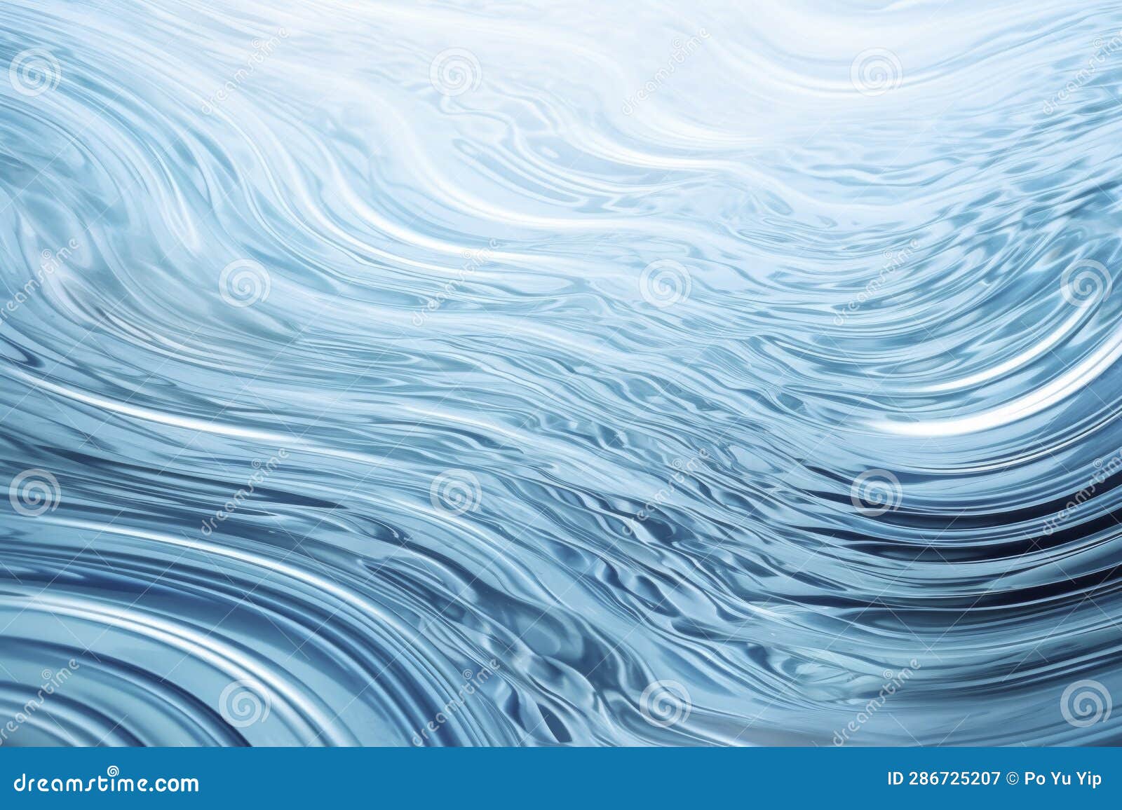 Abstract Blue Water Flow Background Stock Illustration - Illustration ...