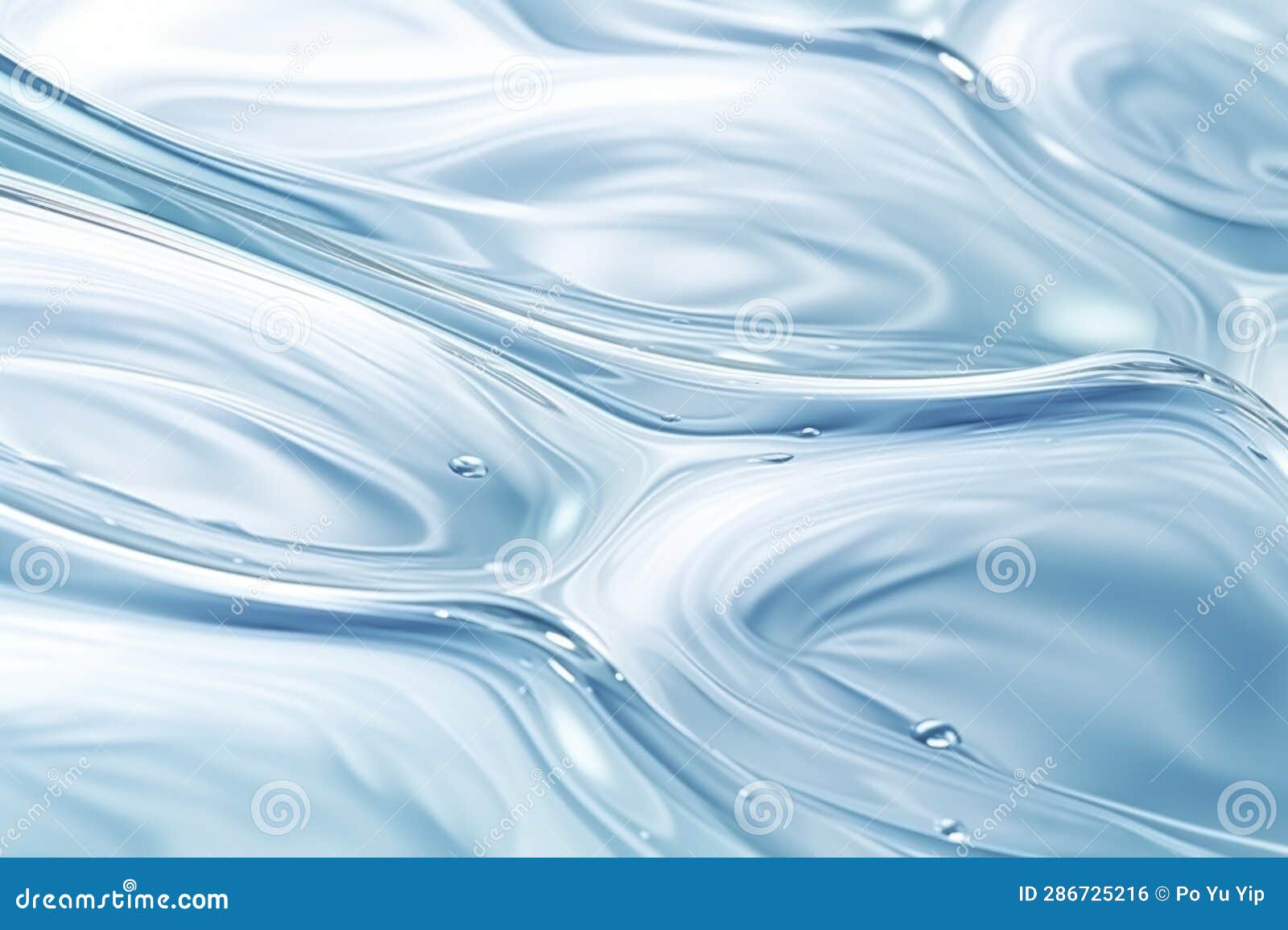 Abstract Blue Water Flow Background Stock Illustration - Illustration ...