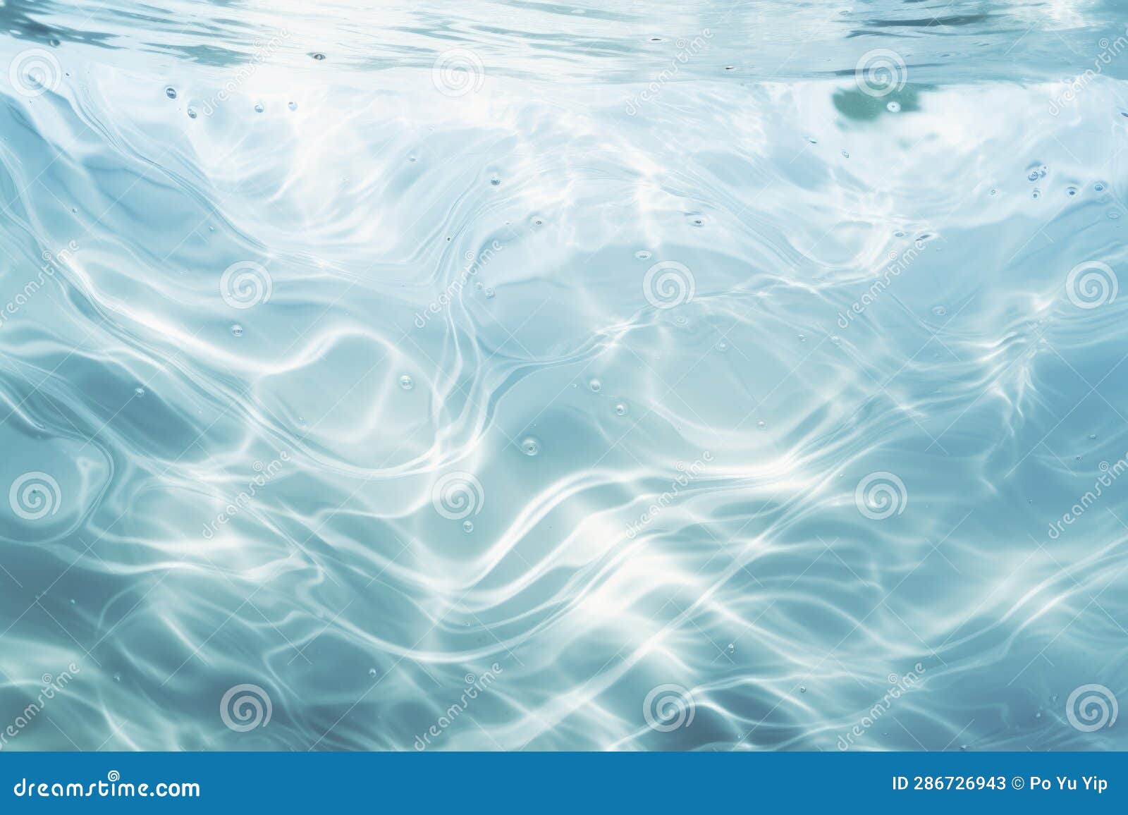 Abstract Blue Water Flow Background Stock Illustration - Illustration ...