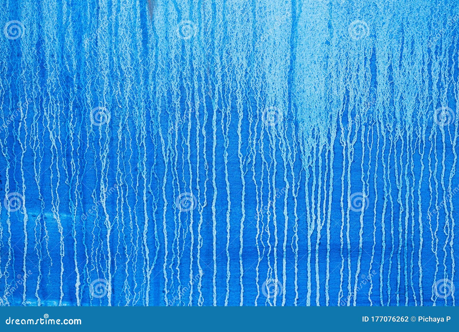 Abstract Blue Water Flow on Cement Texture and BackgroundÂ with Wall ...