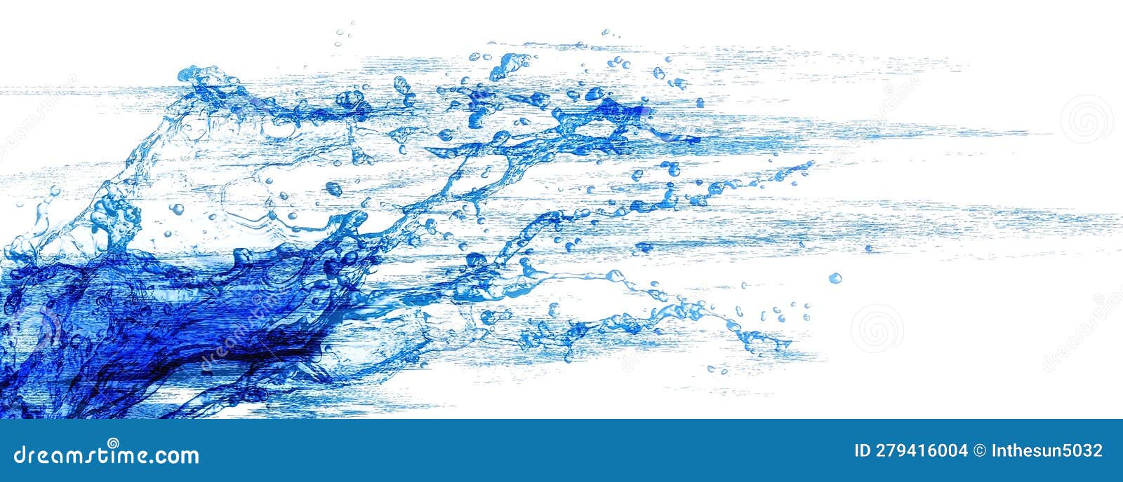 Abstract Blue Splashes and White Background Stock Illustration ...