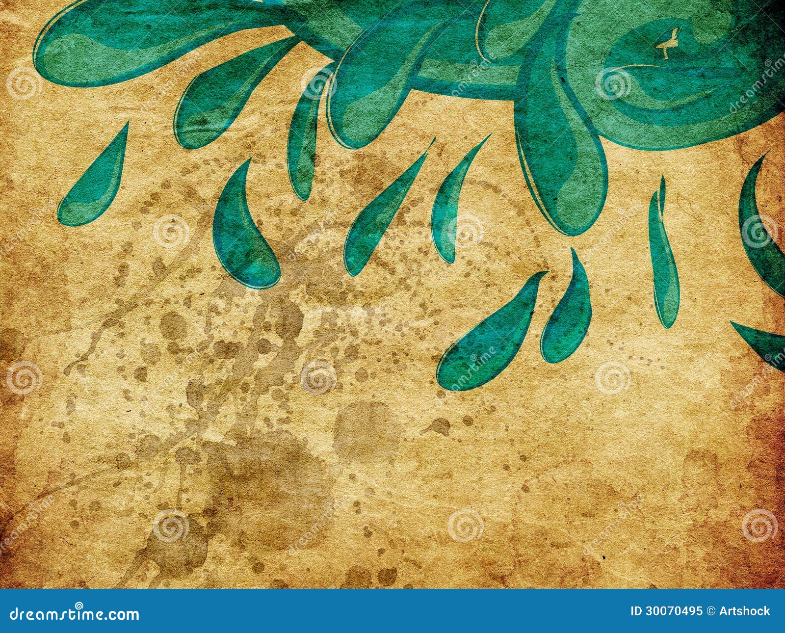 Grunge blue water splashes stock illustration. Illustration of motion ...