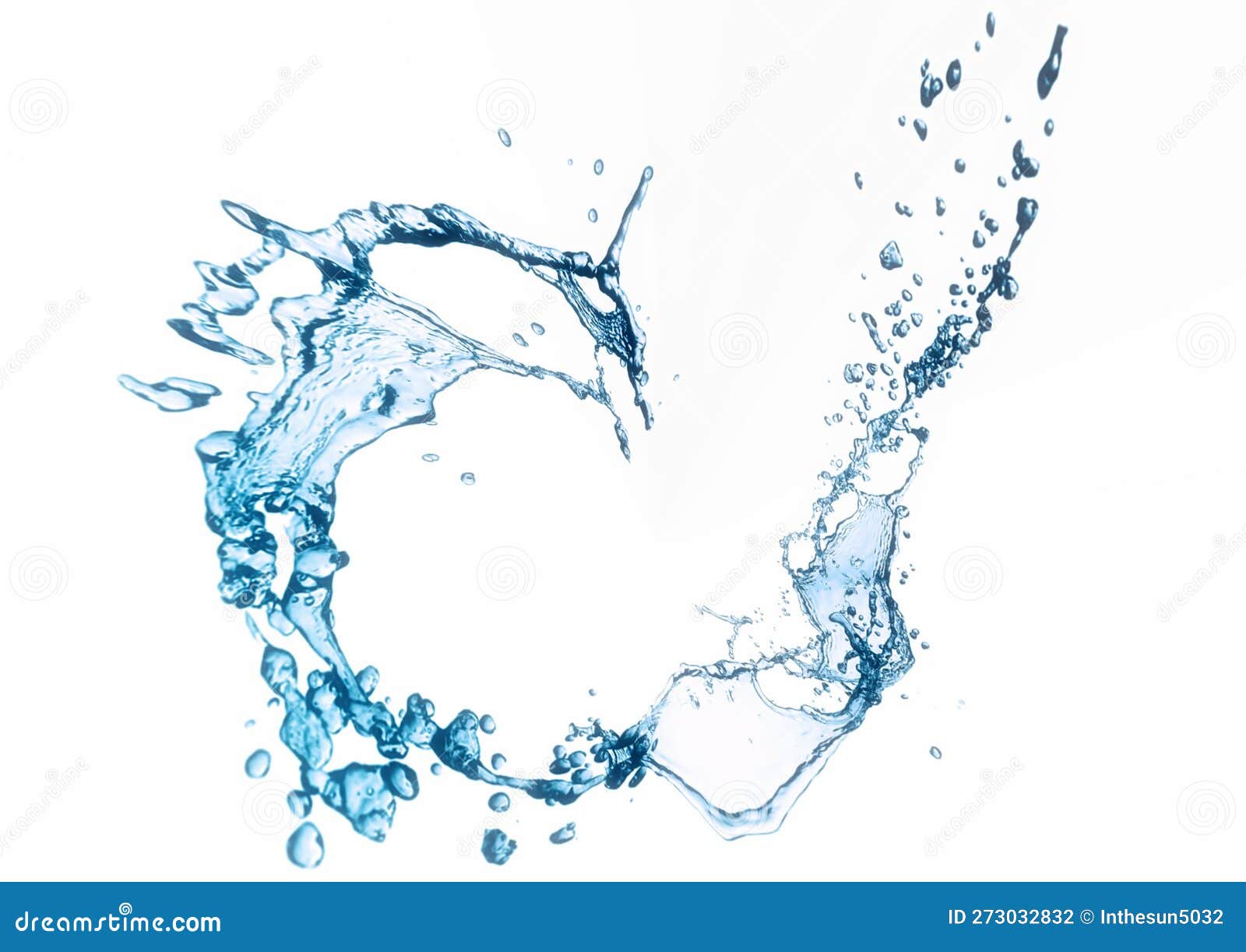 Abstract Blue Water Swirling on White Background Stock Illustration ...