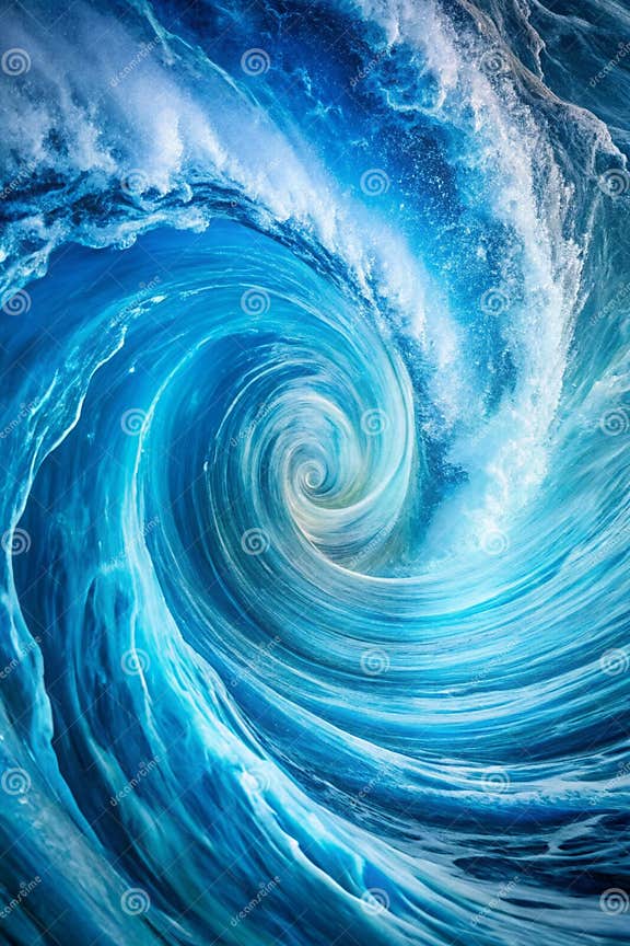 Abstract Blue Water Wave Swirl Pattern Texture for Background Stock ...