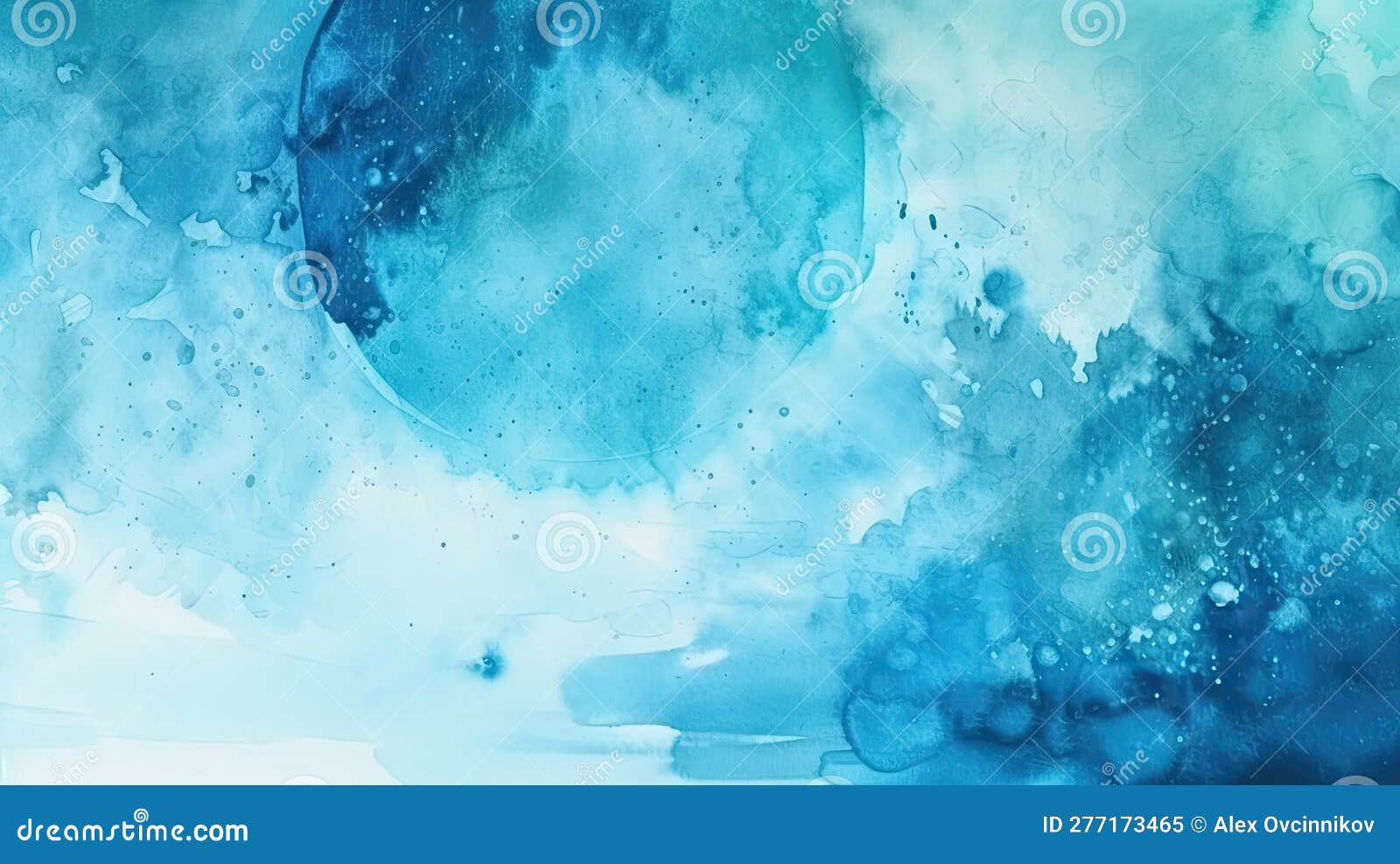 Abstract Blue Watercolor Background for Invitations and Posters. Stock ...