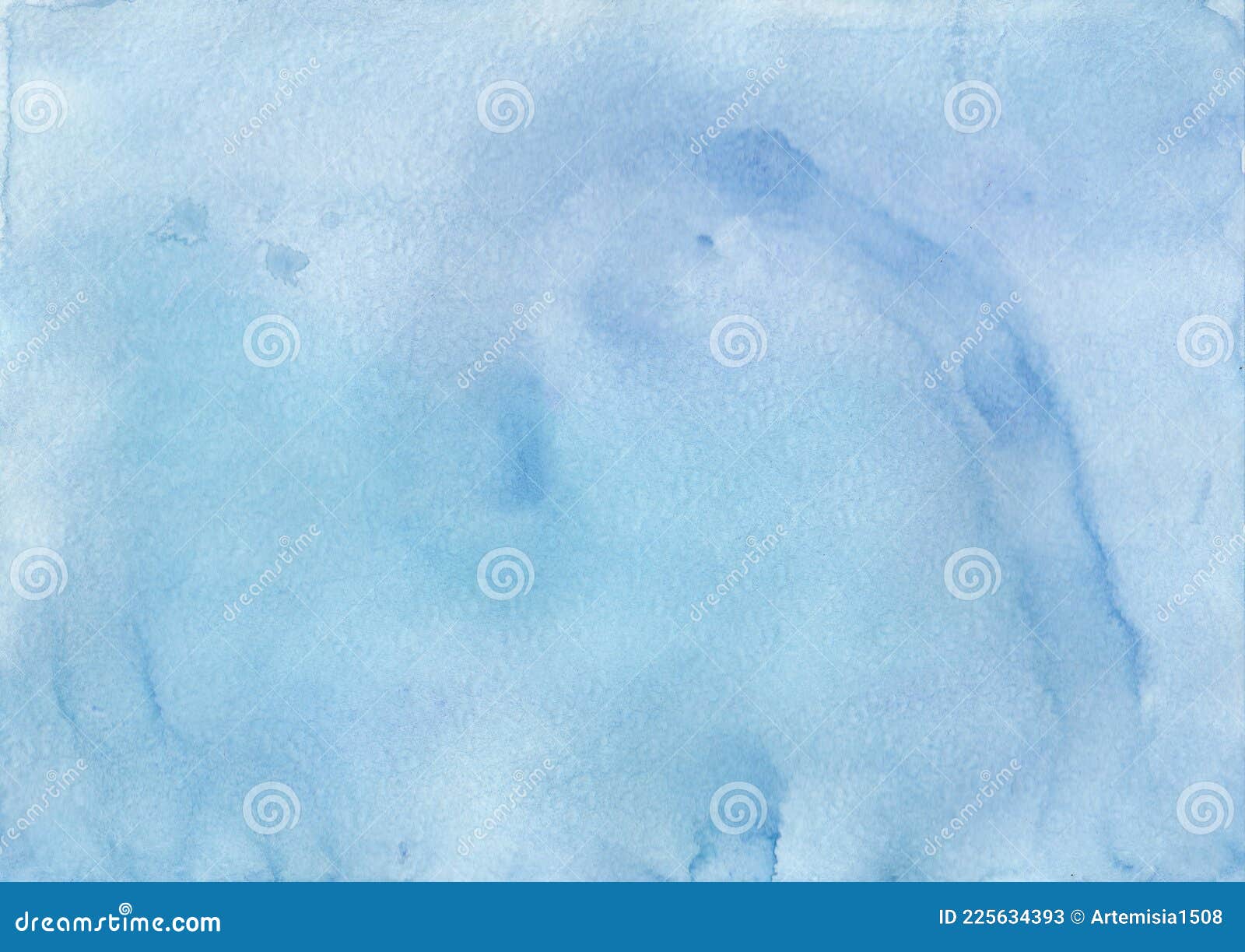 Abstract Blue Watercolor Background. Modern Handmade Illustration Stock ...